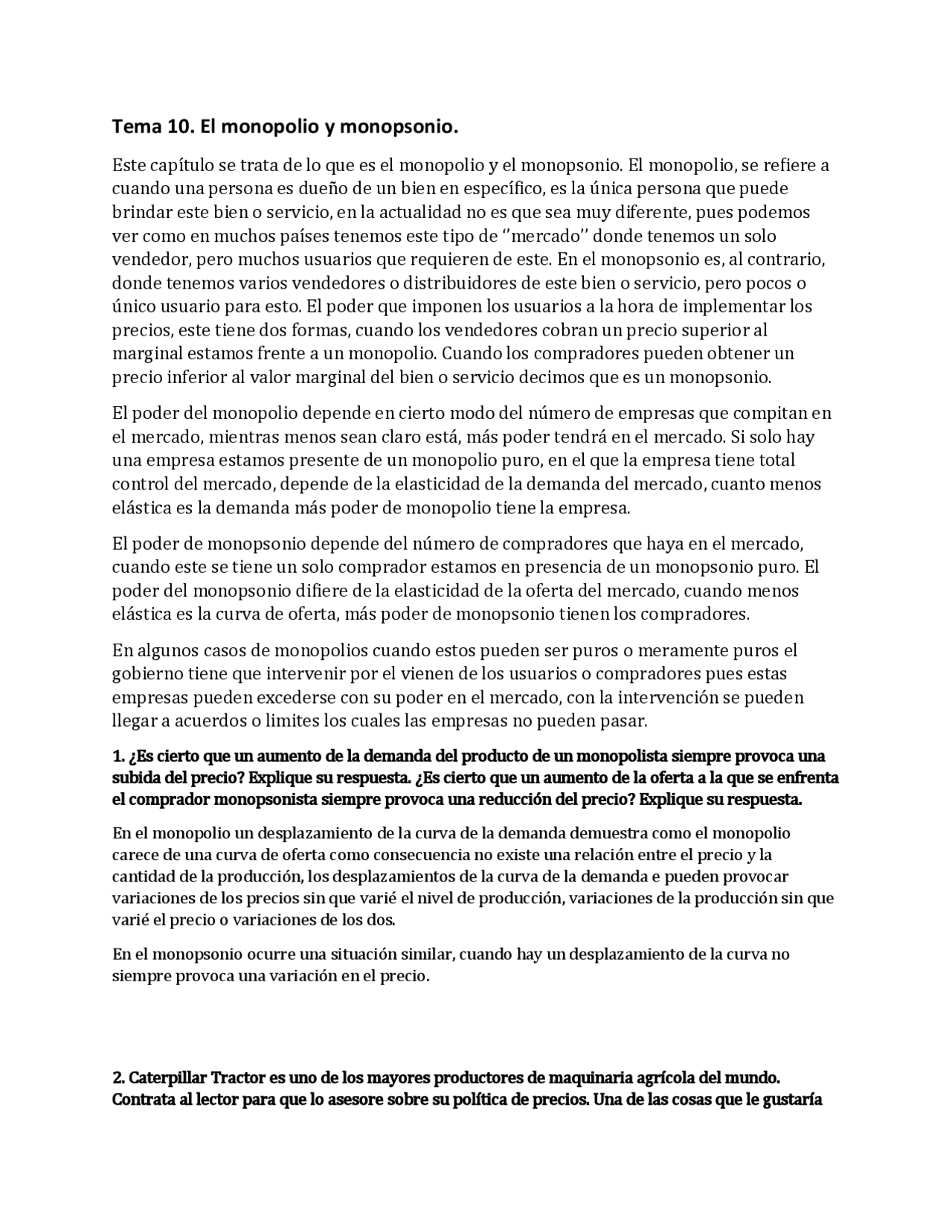Taller Microeconomía Ejercicios De Microeconomía Docsity