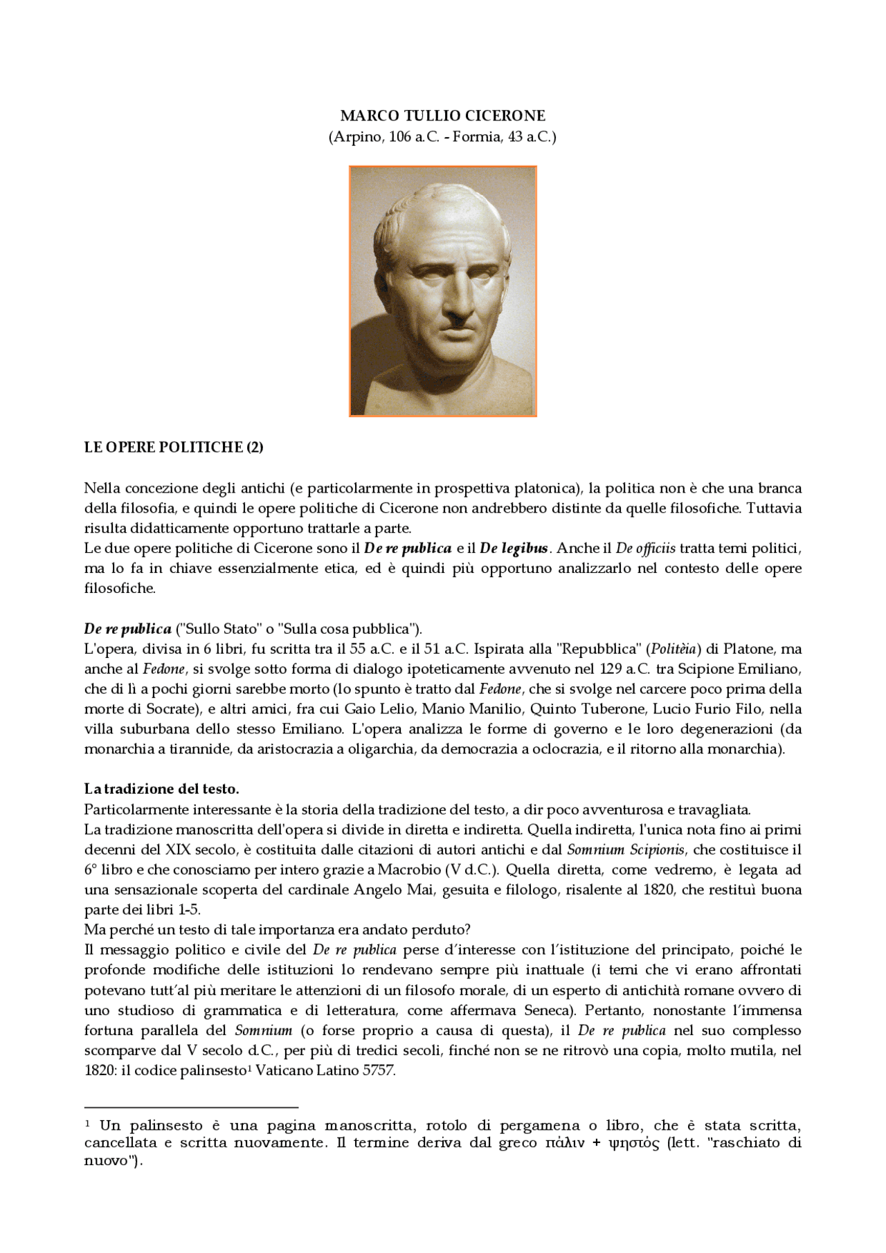 Cicerone Appunti Latino Schemi E Mappe Concettuali Di Latino Docsity