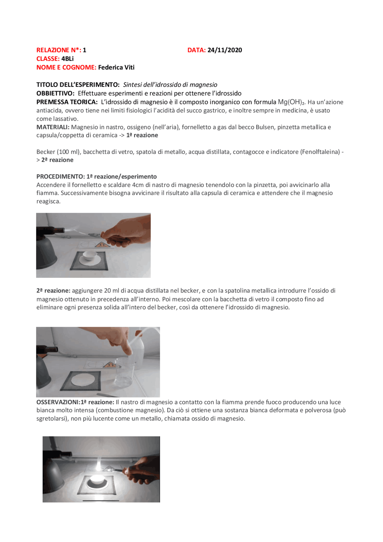 Laboratorio Scienze E Chimica Terzo Superiore Esercizi Di Scienze