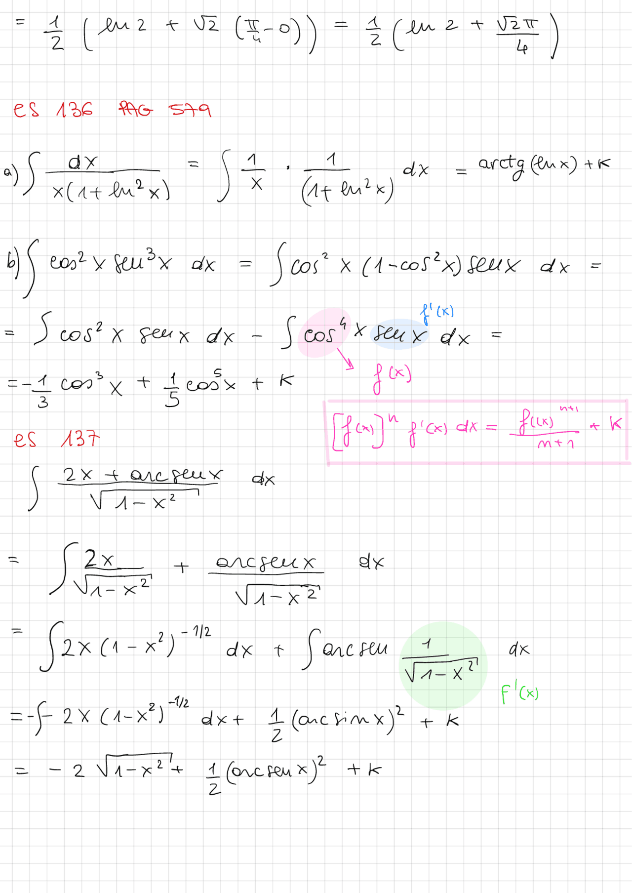 Esercizi Vari Integrali Esercizi Di Matematica Docsity