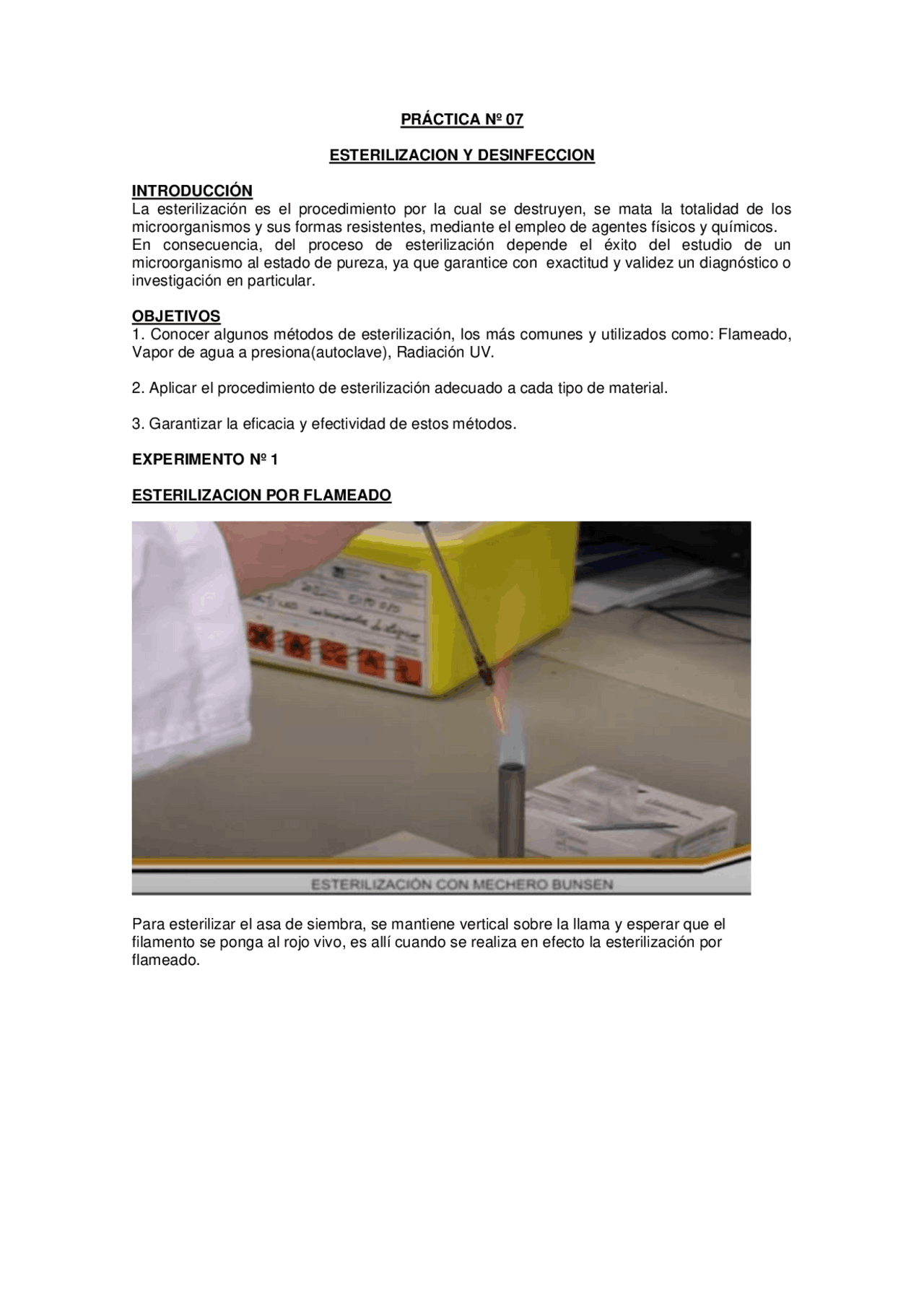 Esterilizacion y Desinfección | Guías, Proyectos, Investigaciones de Microbiología | Docsity