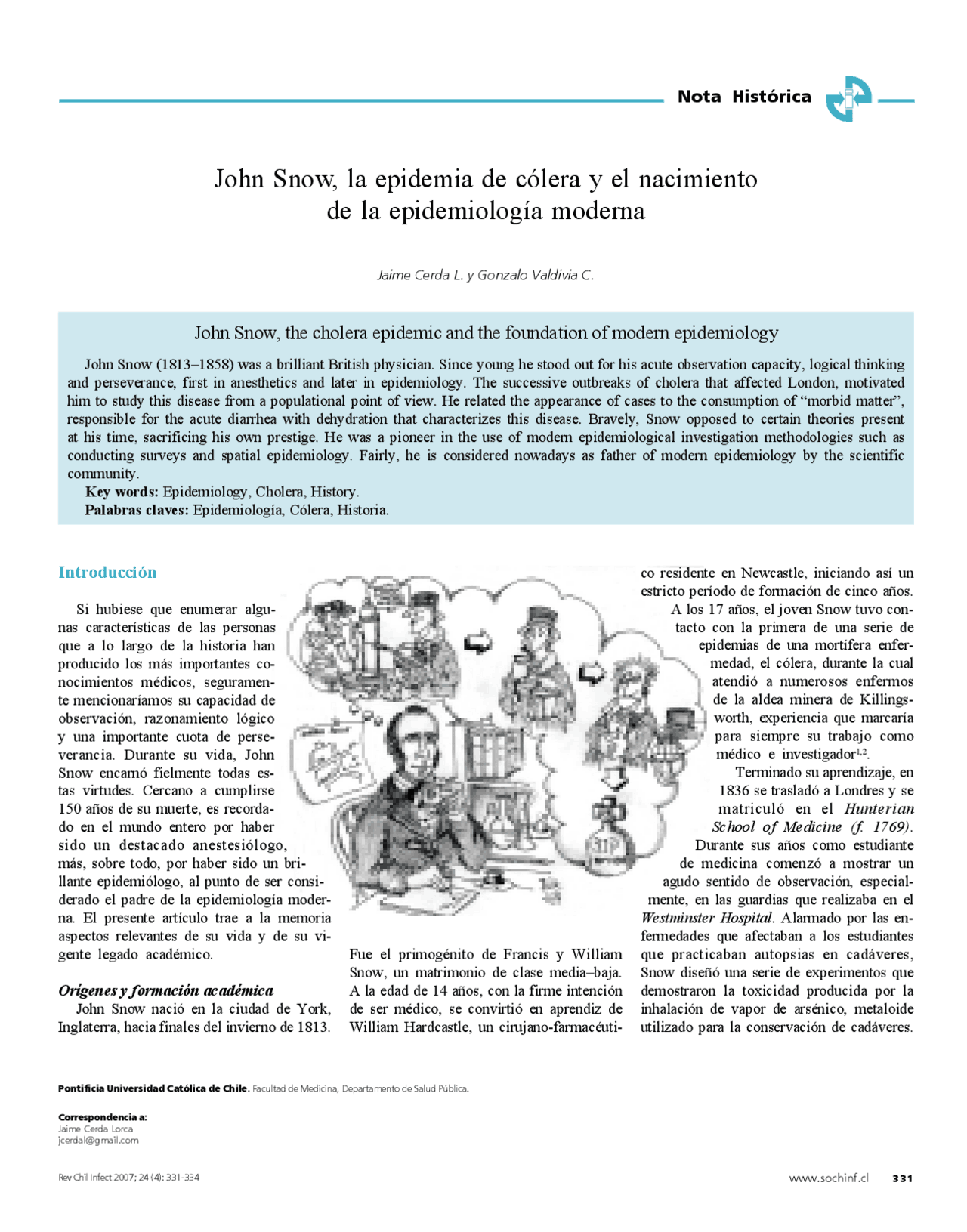 Articulo De John Snow Diapositivas De Epidemiología Docsity