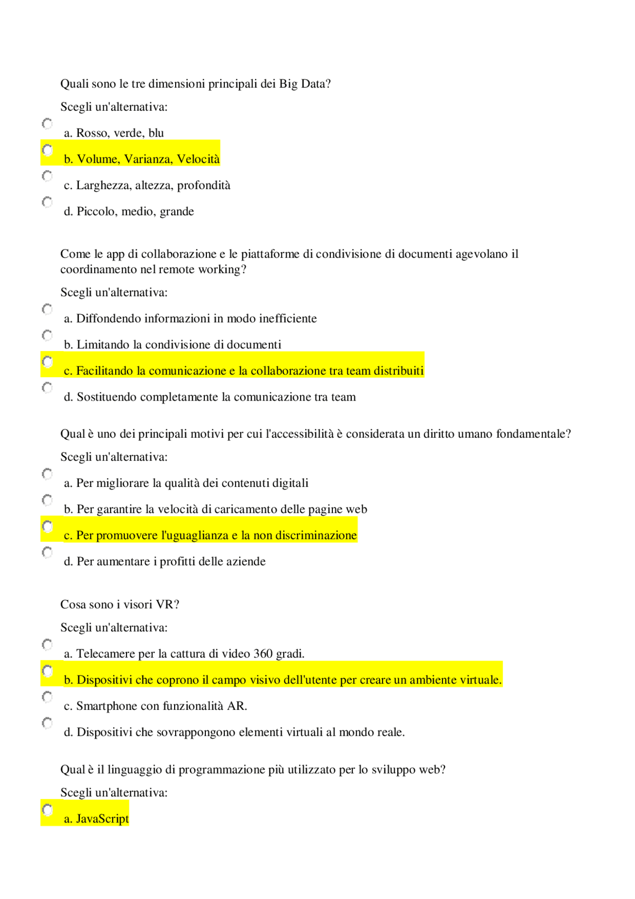 DOMANDA CORSO EIRSAF FULL AGGIORNAMENTO UNISCIENTIA | Prove d'esame di Elementi di Informatica ...