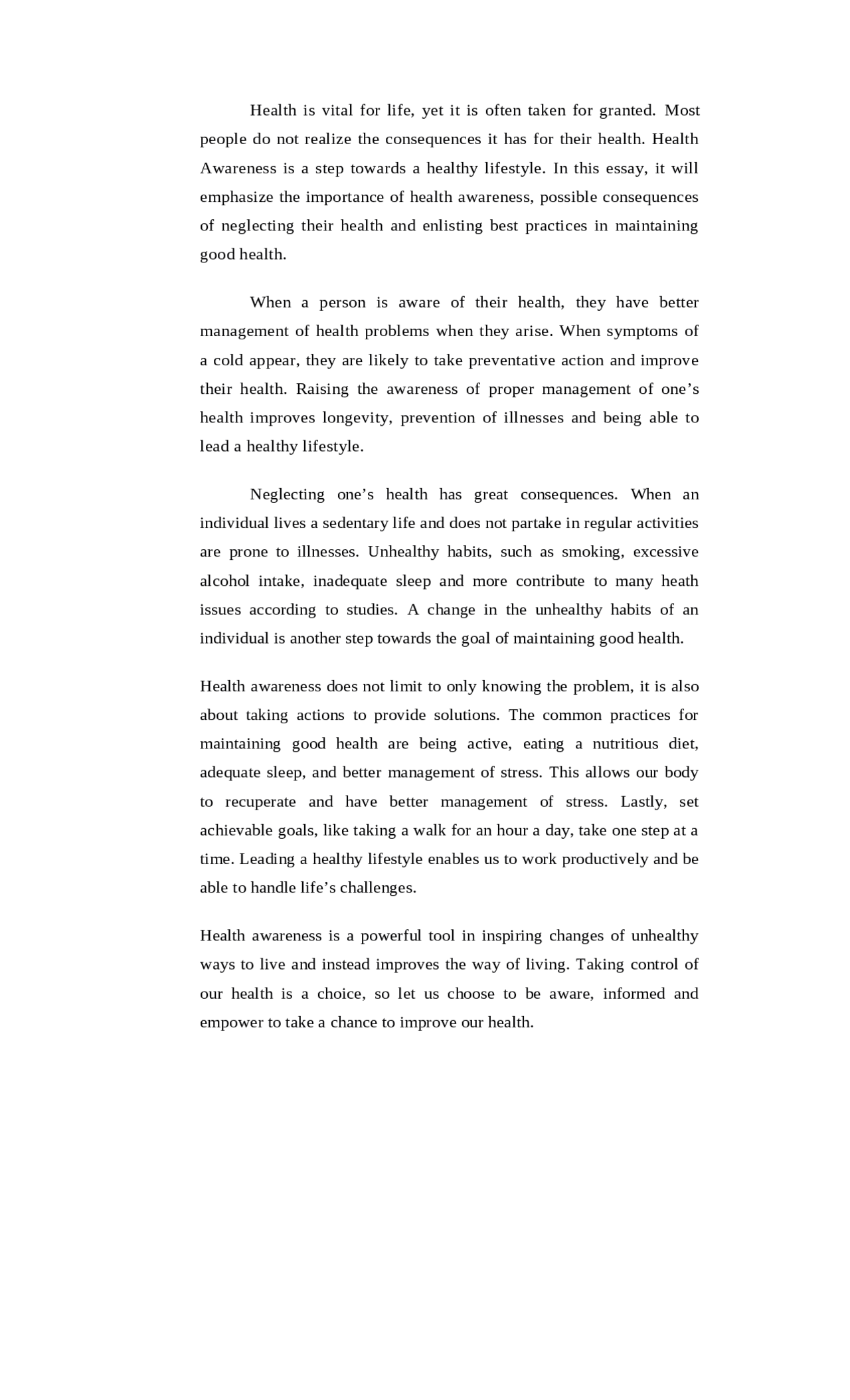 Persuasive Essay About Healthy Lifestyle And Habits | Sitedoct.org