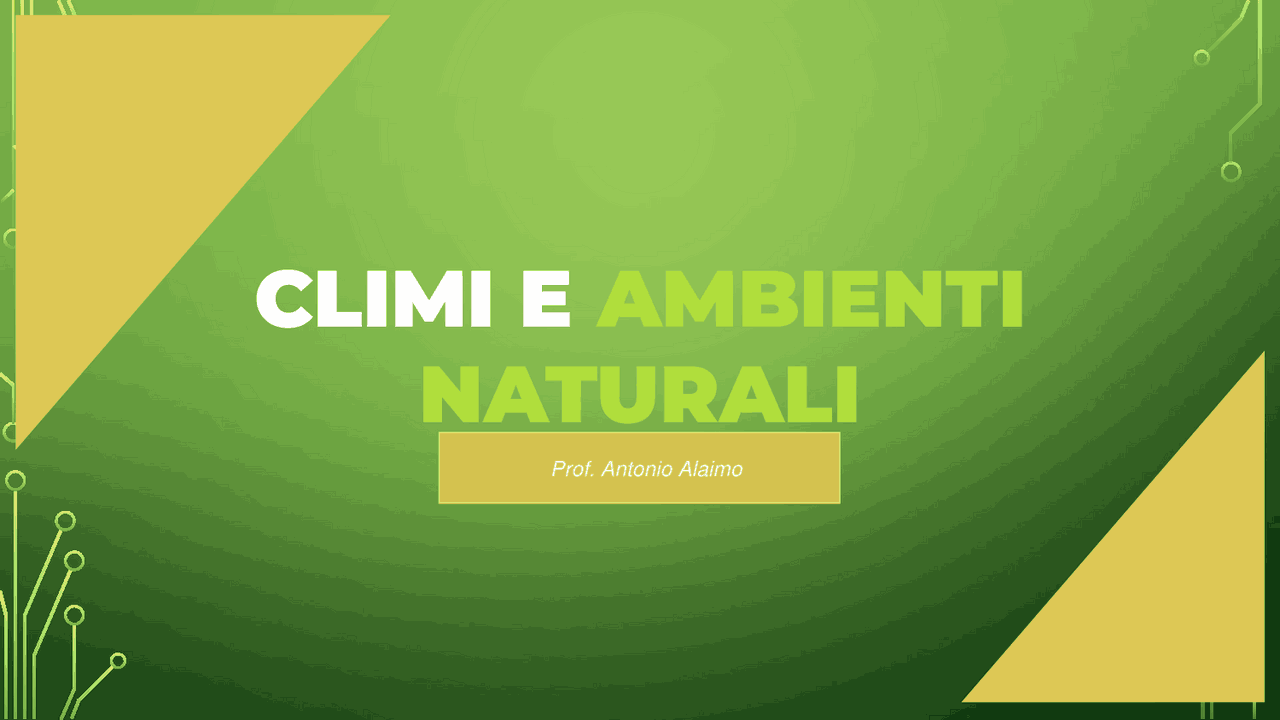 Climi E Ambienti Naturali Schemi E Mappe Concettuali Di Scienze Della