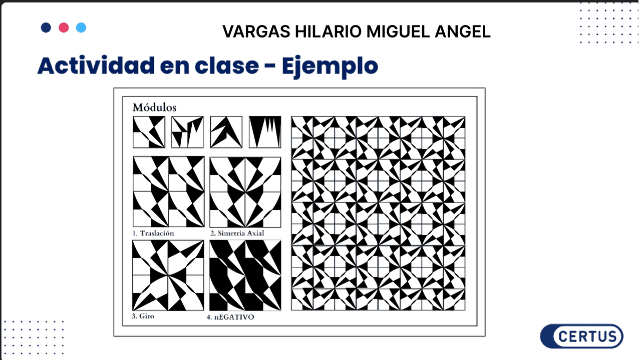 Red modular simple a blanco y negro | Ejercicios de Arte | Docsity