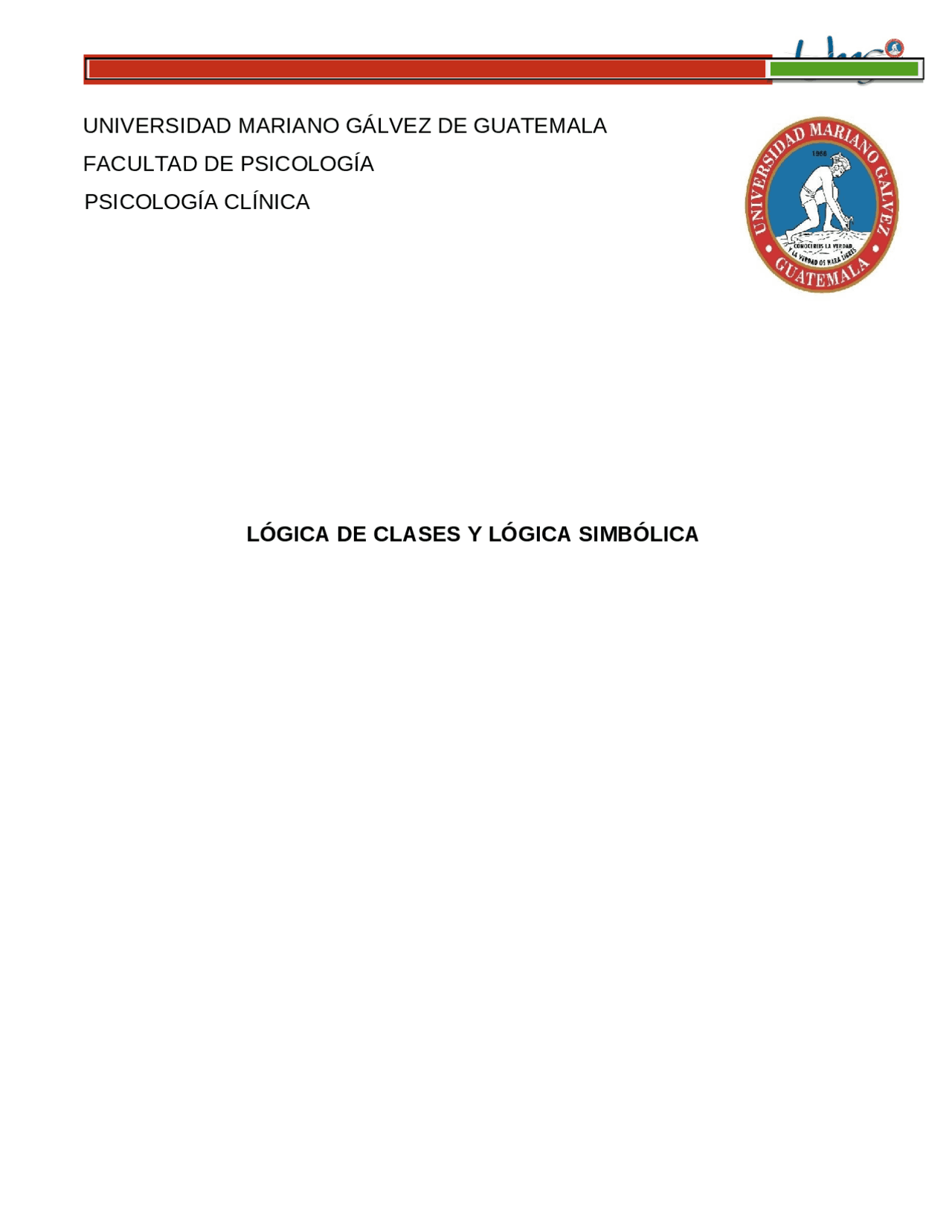 Logica Formal Concepto Resúmenes De Psicología Docsity