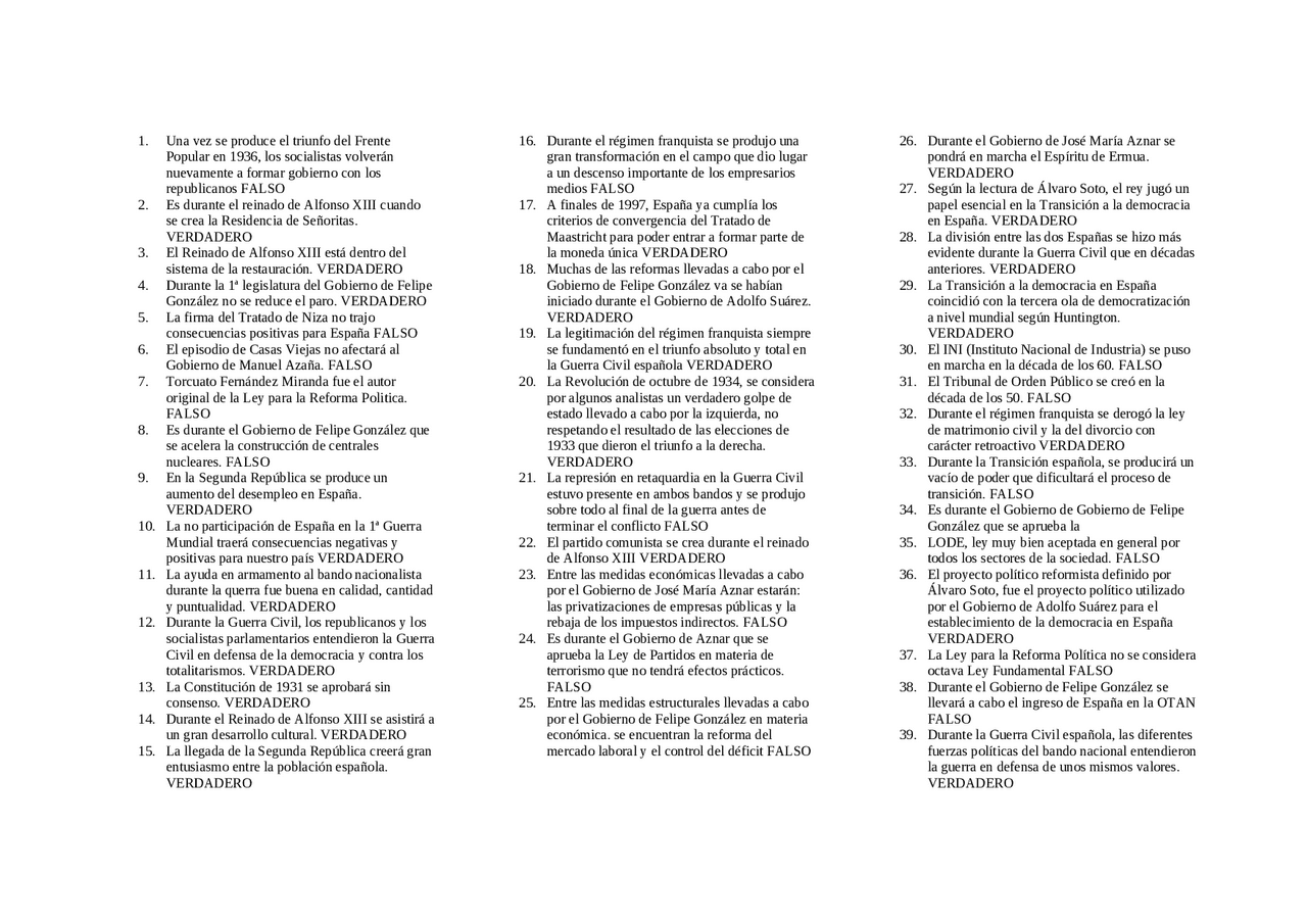 Cultura preguntas de examen | Exámenes de Cultura Española | Docsity