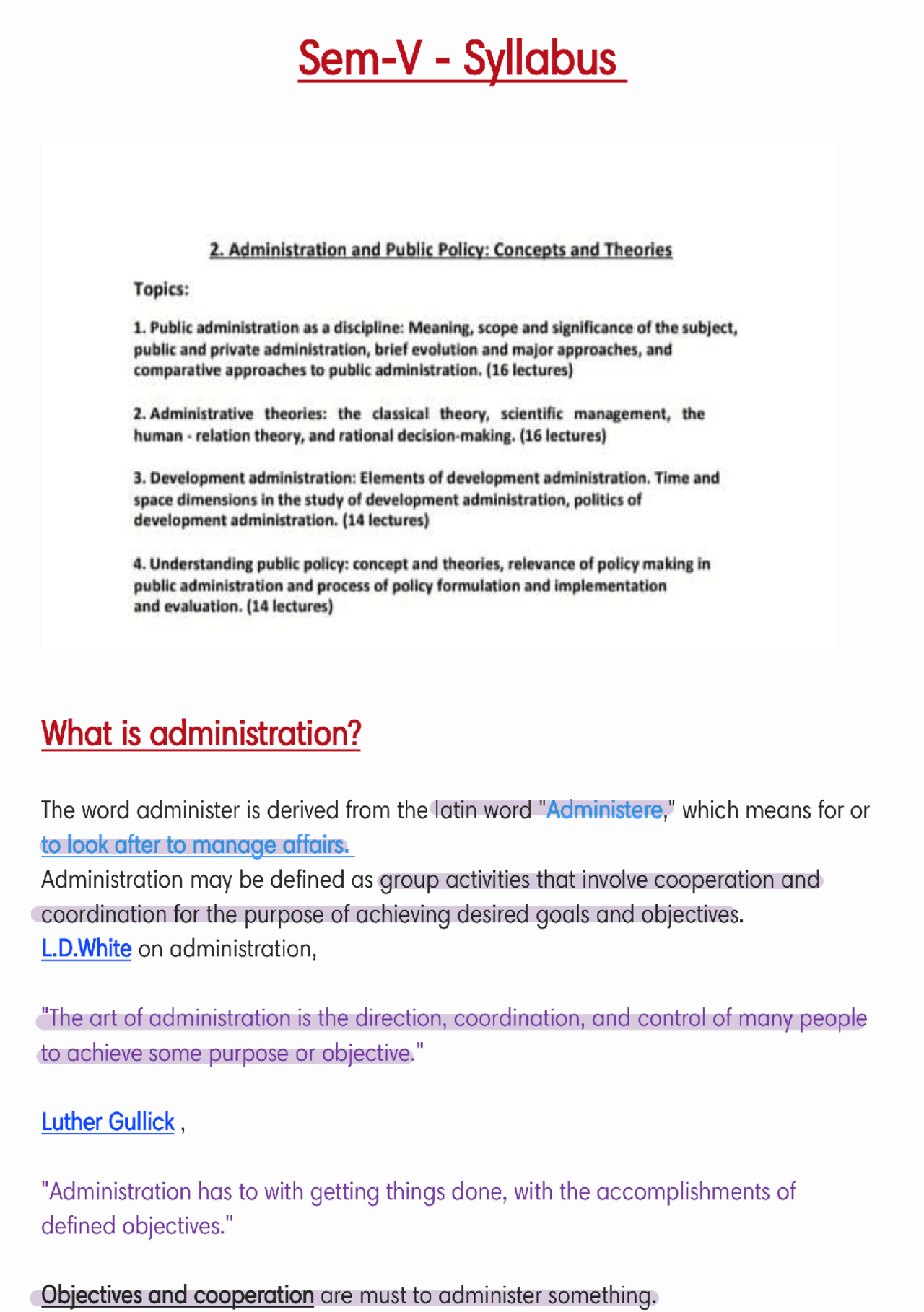 Public Administration Nature Scope And Significance Summaries