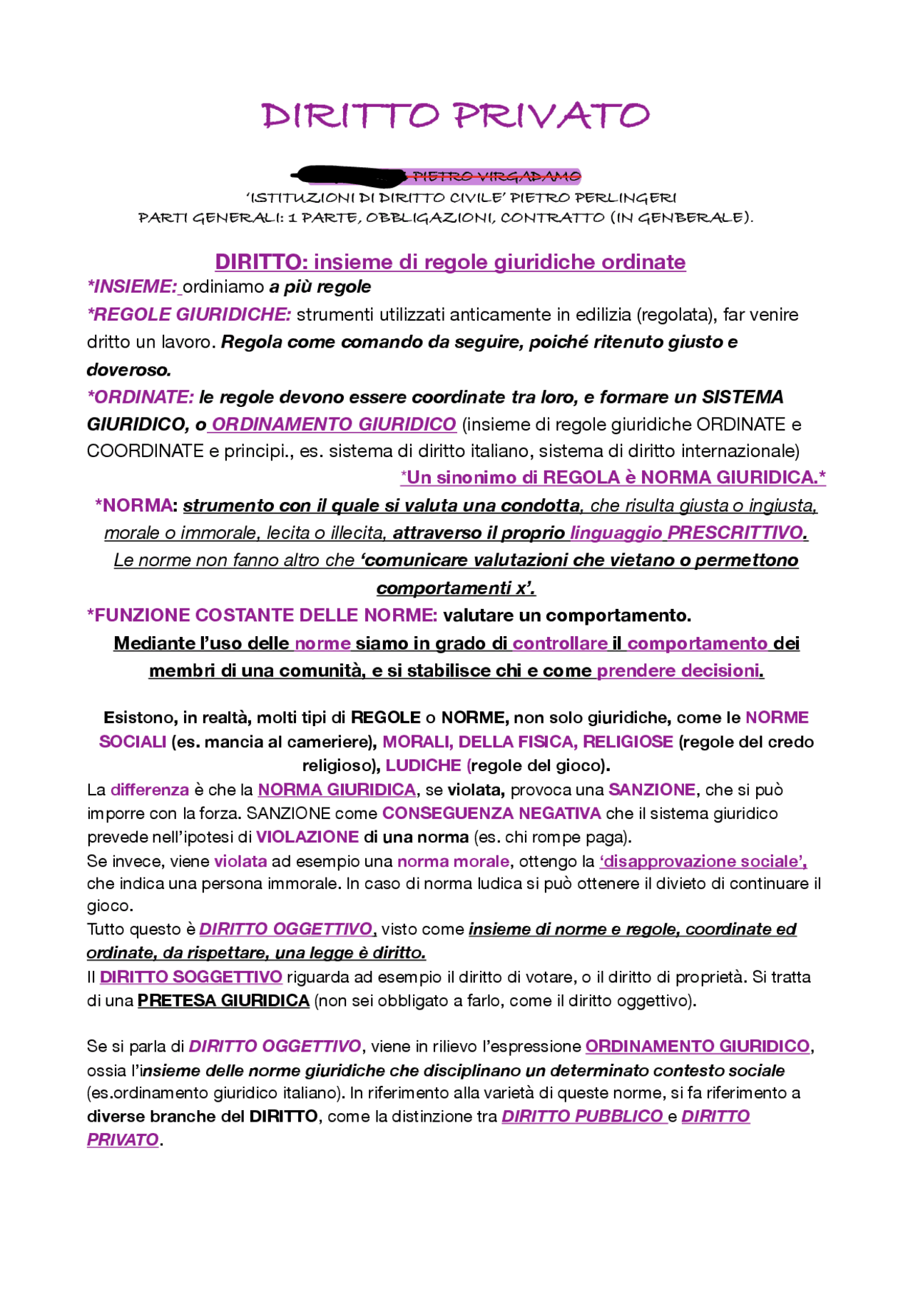 Appunti Completi Diritto Privato Appunti Di Diritto Privato Docsity