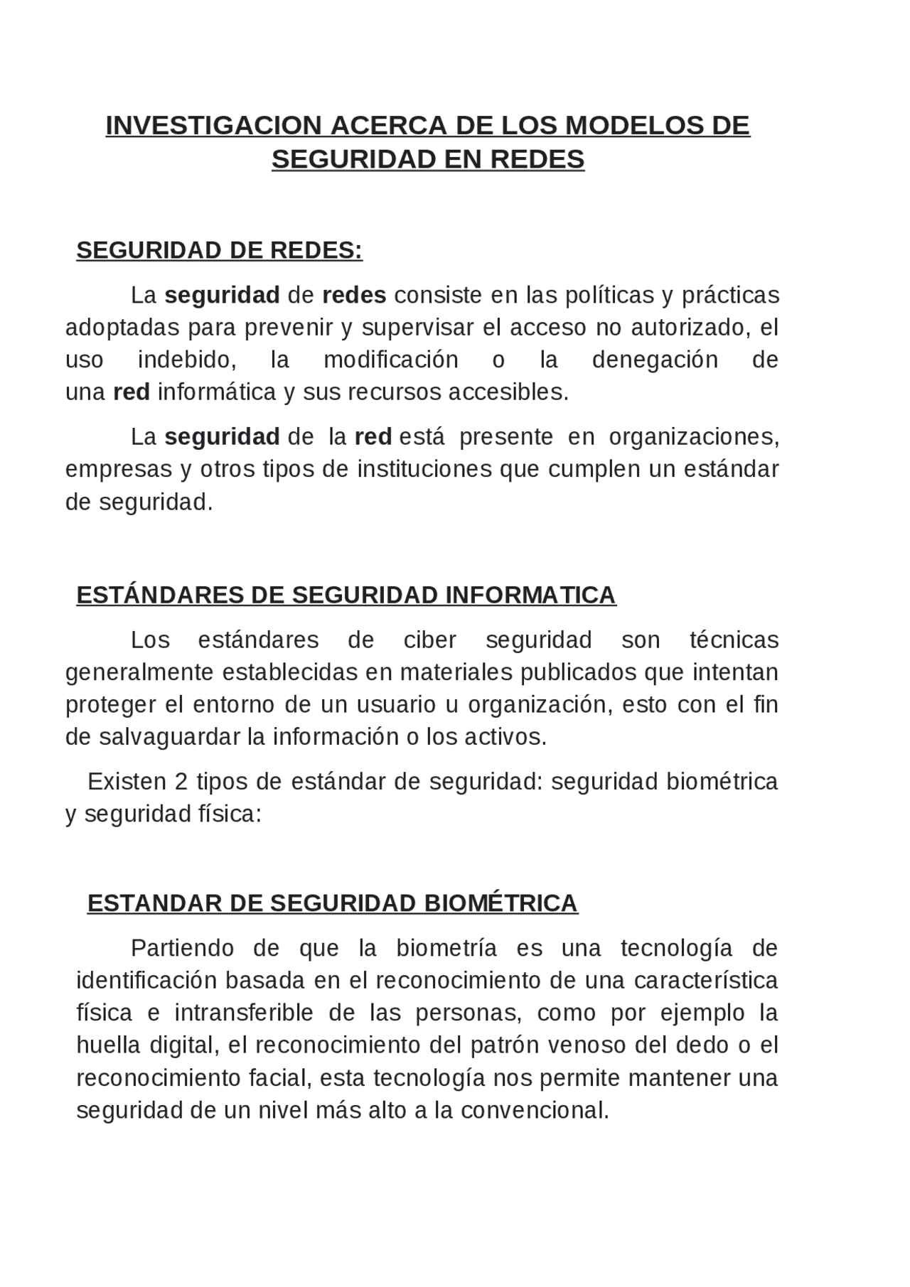 MODELOS DE SEGURIDAD EN REDES | Resúmenes de Informática | Docsity