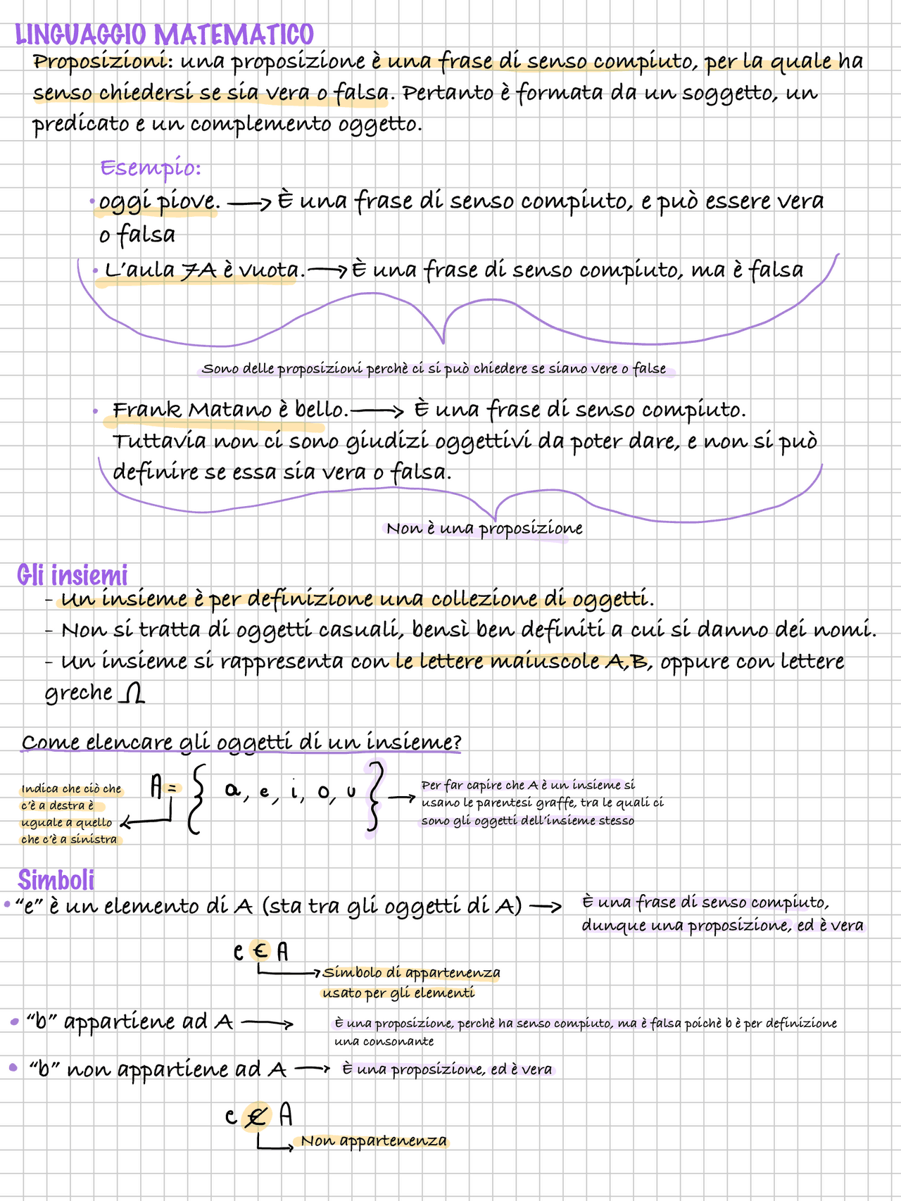 Insiemistica E Teoremi Appunti Di Analisi Matematica I Docsity