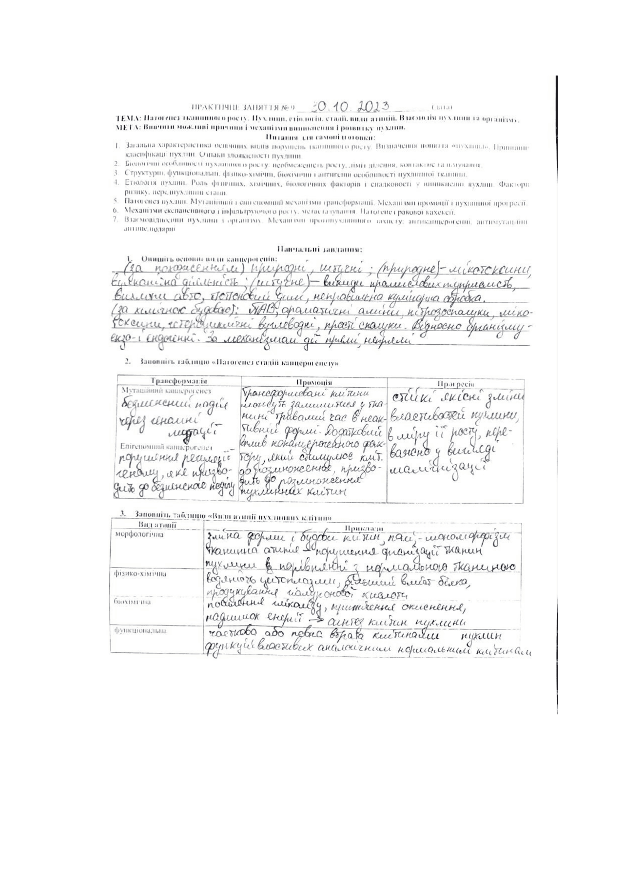 Патологічна фізіологія тканинного росту Рефераты Патологическая