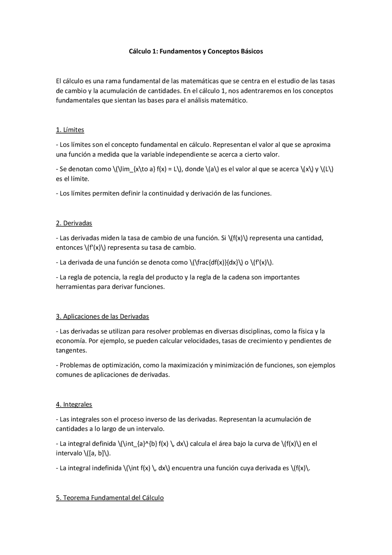 Calculo 1 Apuntes Primera Clase Resúmenes De Cálculo Docsity
