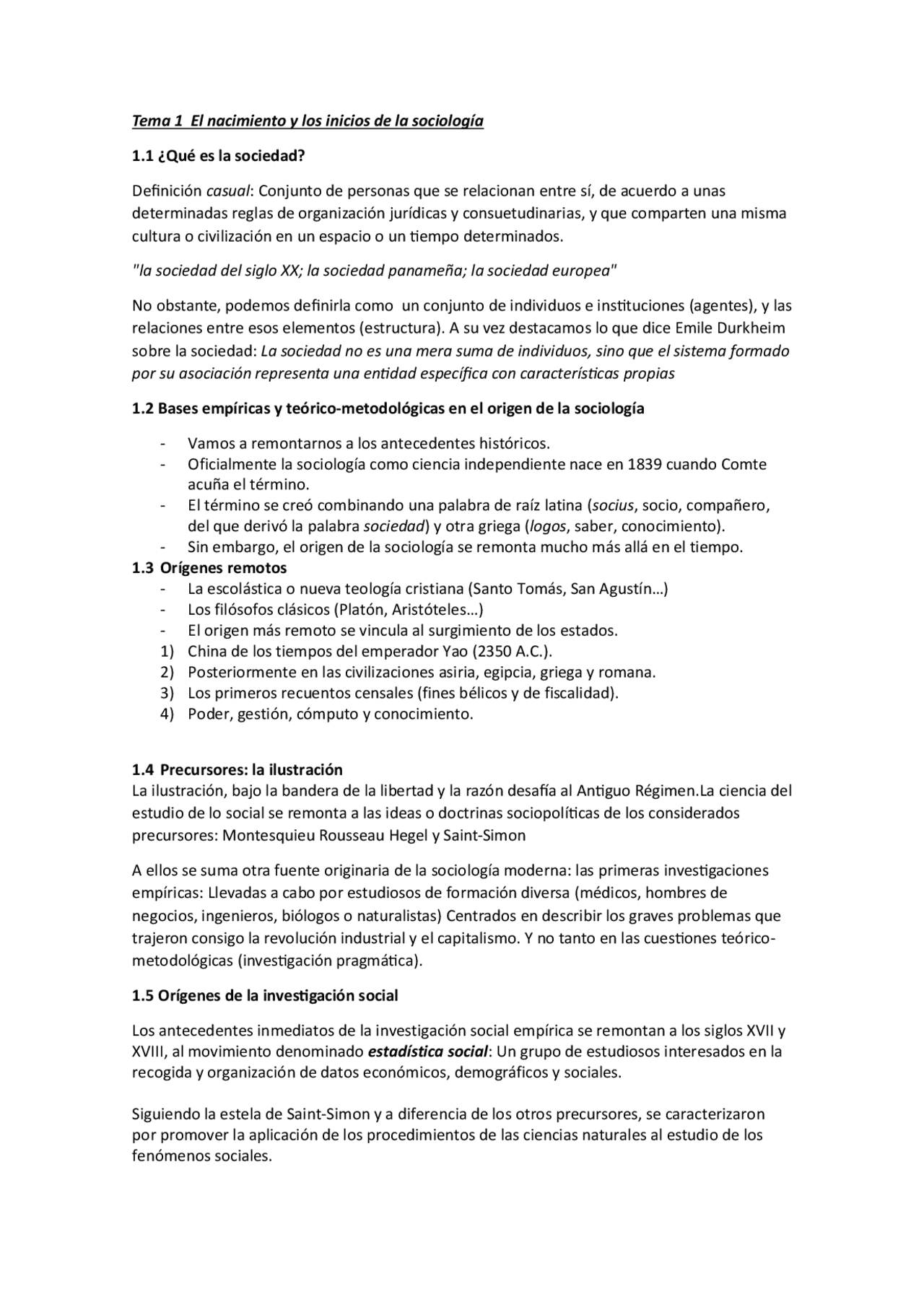 Apuntes De Sociologia Para Aprobar Bien Apuntes De Sociología Docsity