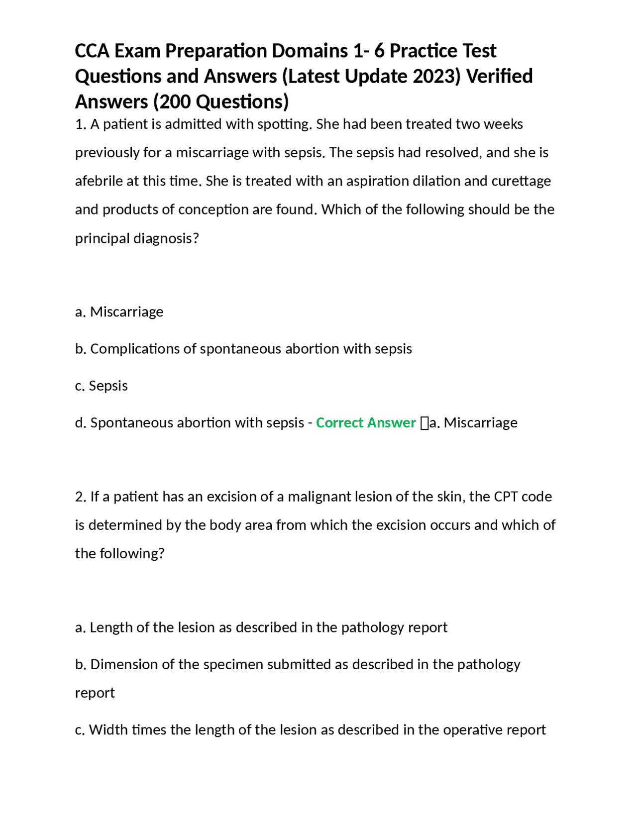 CCA Exam Preparation Practice Test Questions and Answers | Exams ...