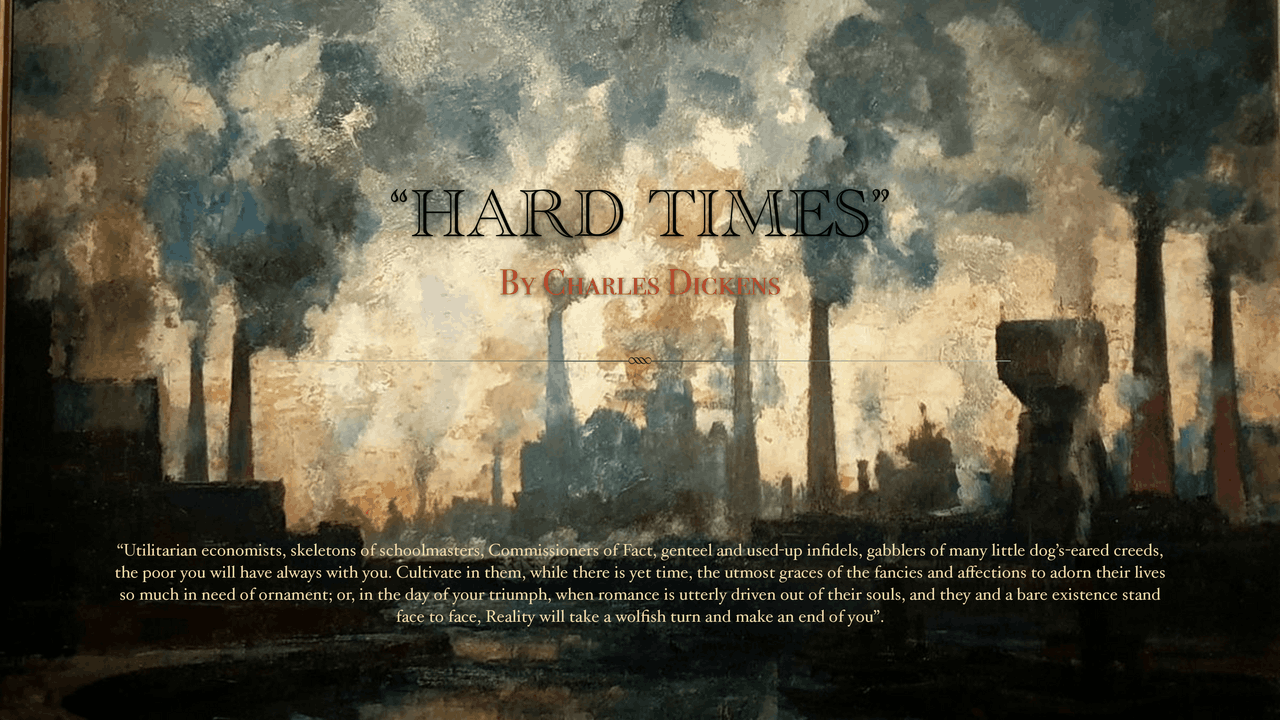 Hard Times di Charles Dickens | Slide di Inglese | Docsity