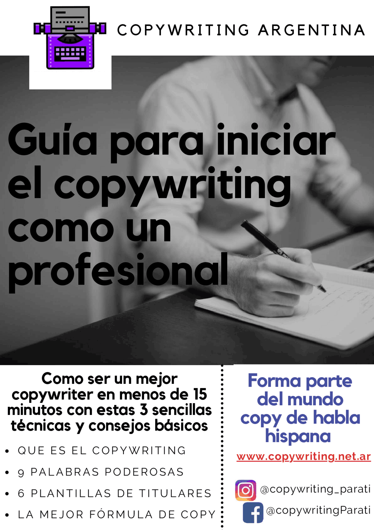 Guia de copywriting profesional | Guías, Proyectos, Investigaciones de ...