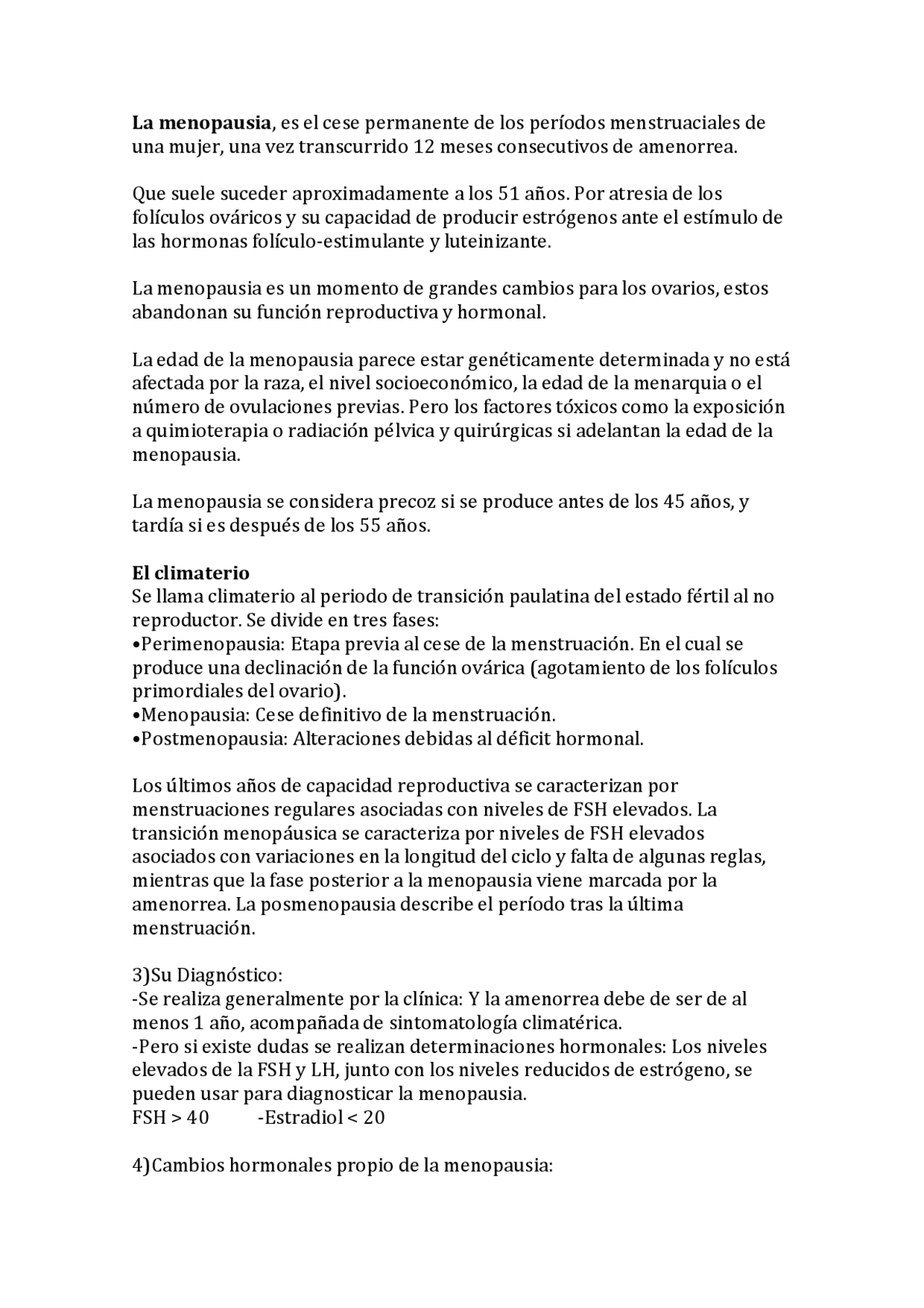 Mestruacion En Mujeres Resúmenes De Biología Docsity