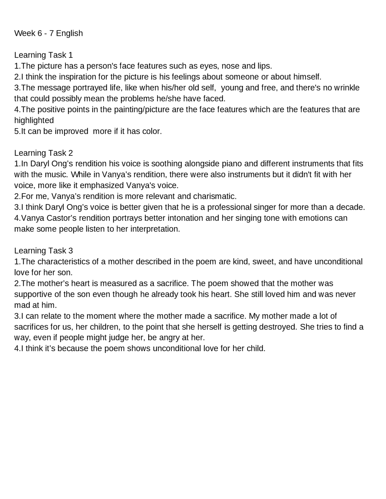 English Module Grade 10 Week 6-7 | Study notes English | Docsity