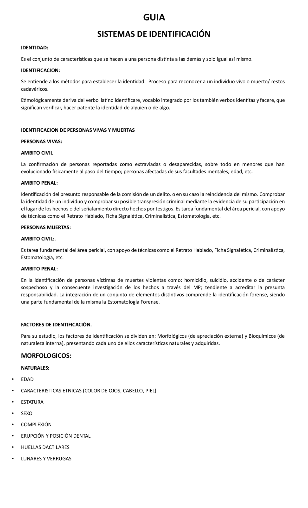 Guia De Sistemas De Identificacion Apuntes De Sistemas De Detectores
