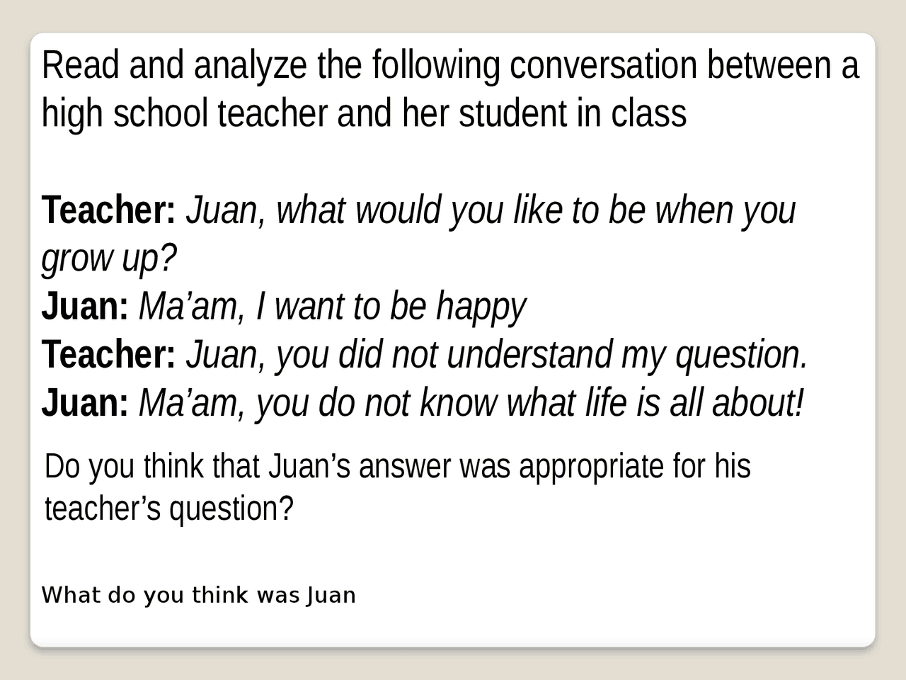 Introduction To Philosophy Of The Human Person Doing Philosophy Lecture Notes Philosophy