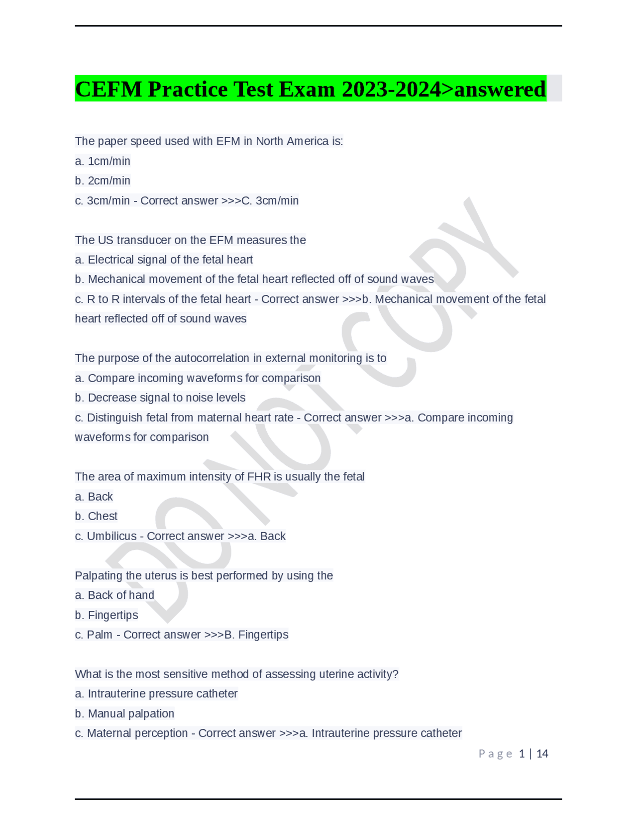 CEFM Practice Test Exam 2023-2024>answered | Exams Company Secretarial ...