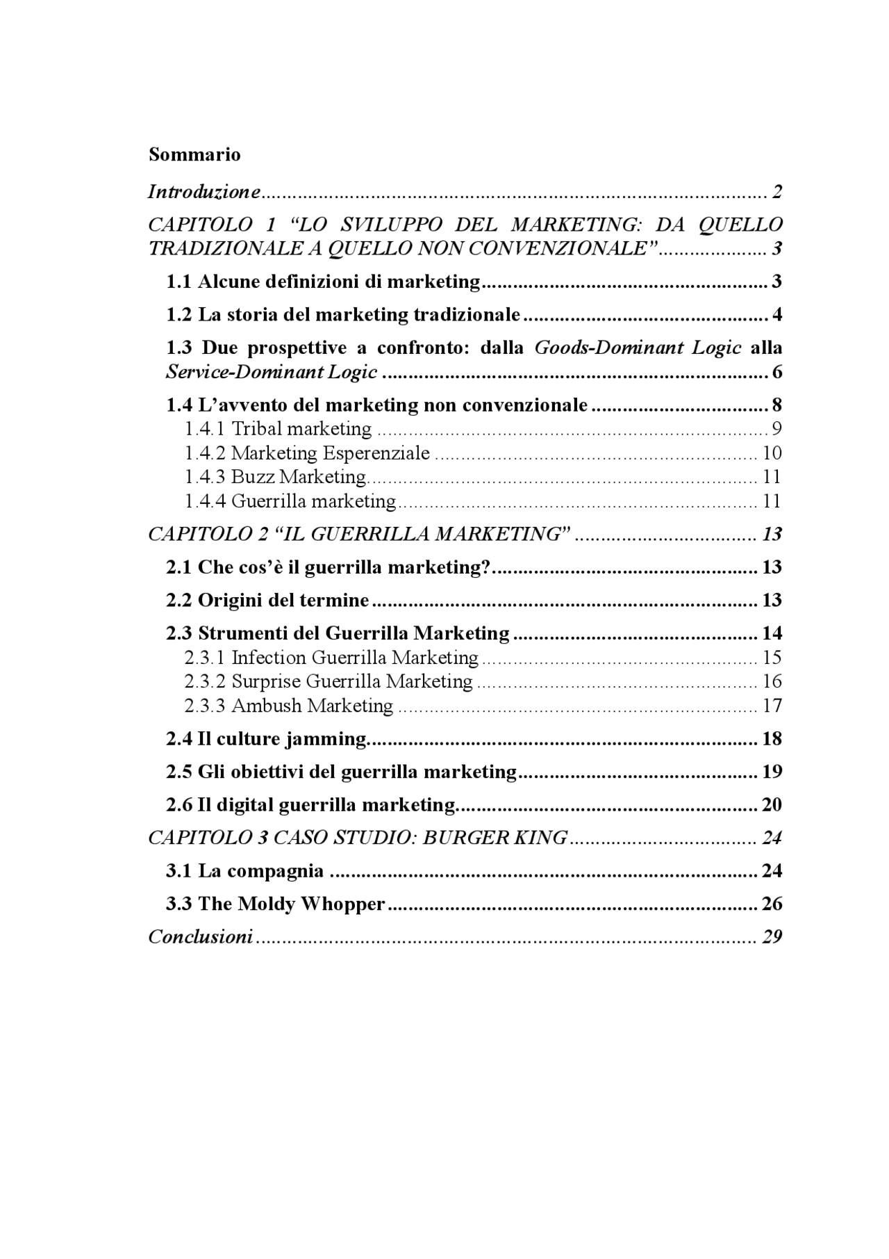 Tesi Strategie Di Marketing Non Convenzionale E Guerrilla Marketing