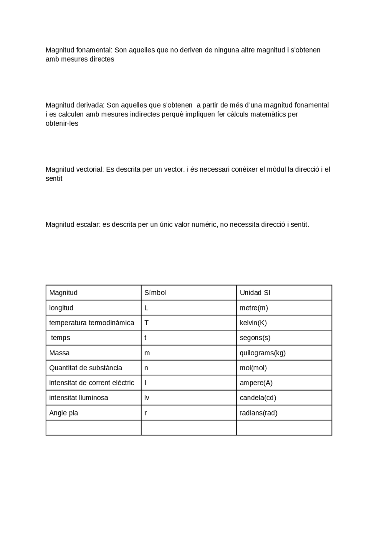 Aputes Fisica Magnitudes Apuntes De Física Docsity