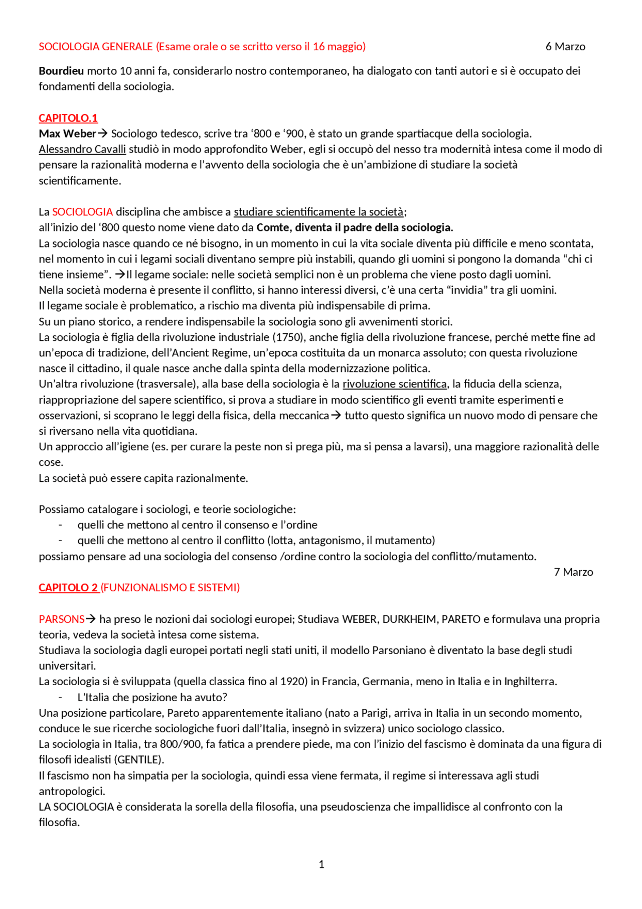 appunti e schematizzazione di lezione sintesi documenti rilasciati ...