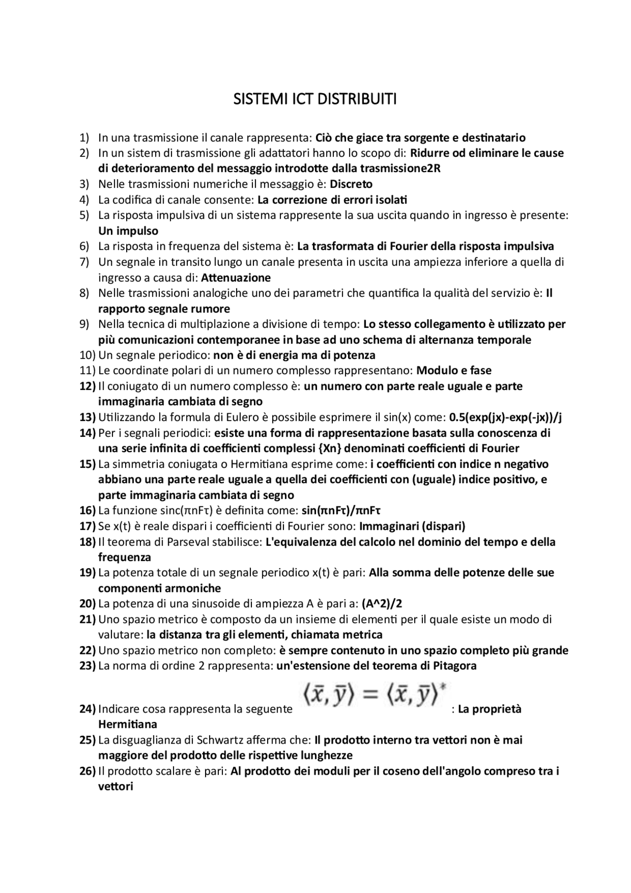 SISTEMI ICT DISTRIBUITI | Panieri di Sistemi Integrati | Docsity