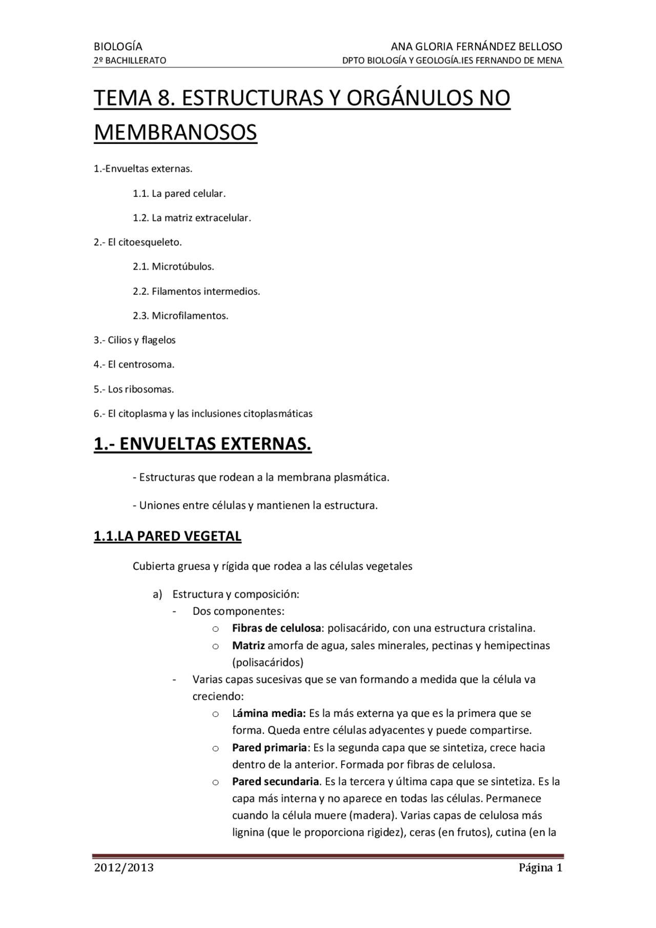 Tema 8 estructuras evau | Esquemas y mapas conceptuales de Biología ...