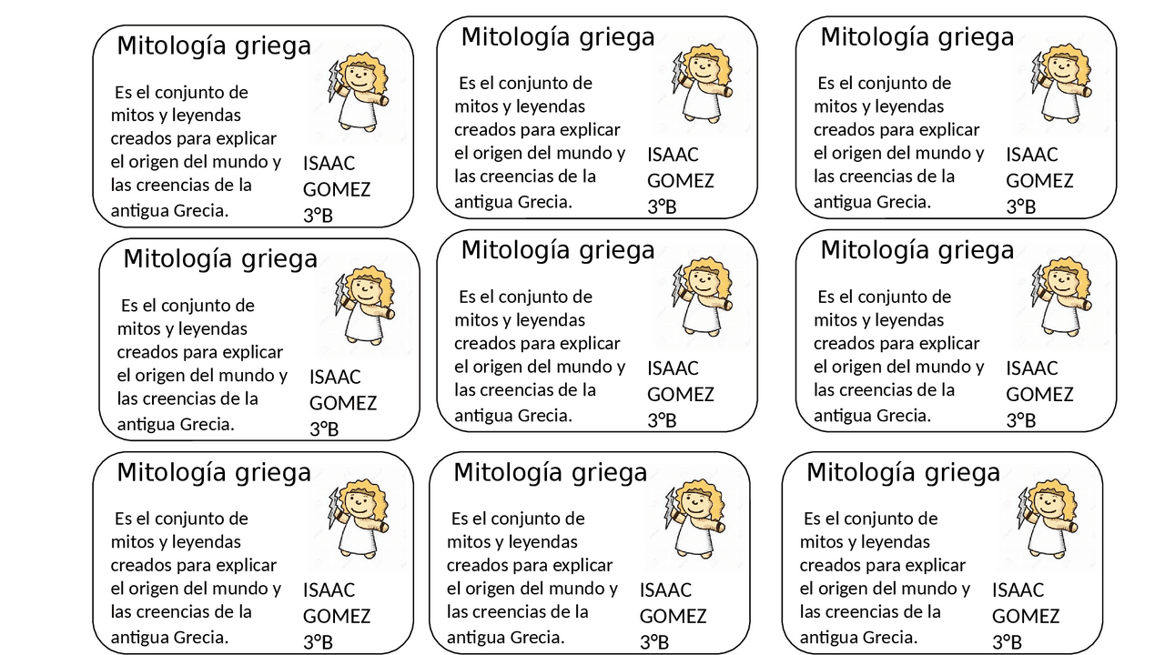 Presentación de la Mitología Griega | Diapositivas de Historia | Docsity