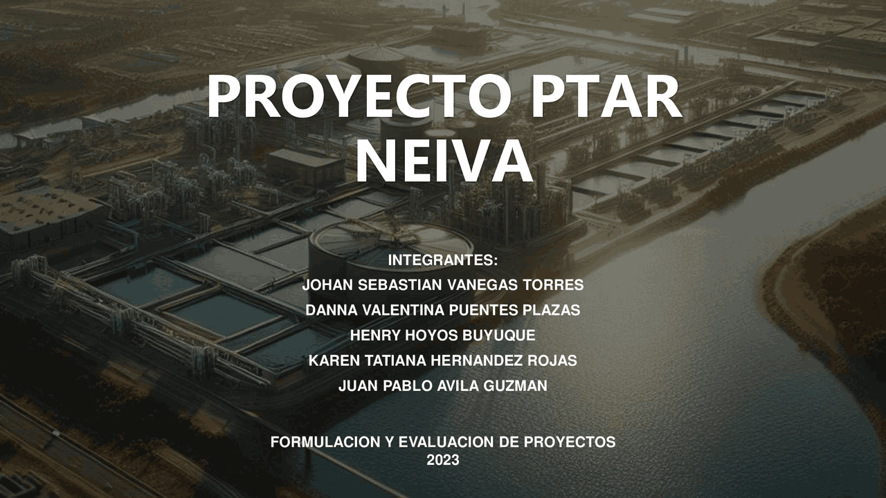 PROYECTO PLANTA DE TRATAMIENTO DE AGUAS RESIDUALES DE NEIVA | Guías, Proyectos, Investigaciones ...