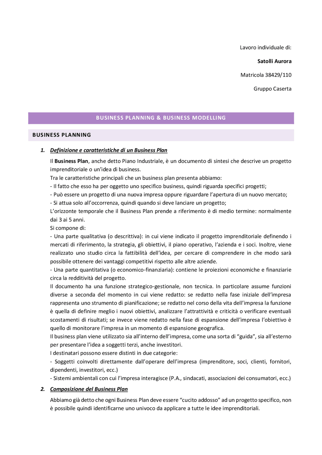 Differenze tra business modelling e business planning | Guide, Progetti ...