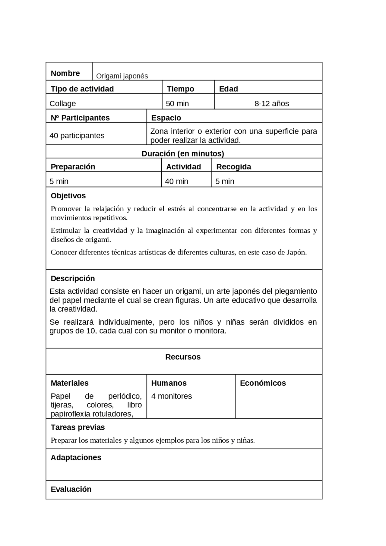 Programación Didáctica Ejercicios De Didáctica General Docsity