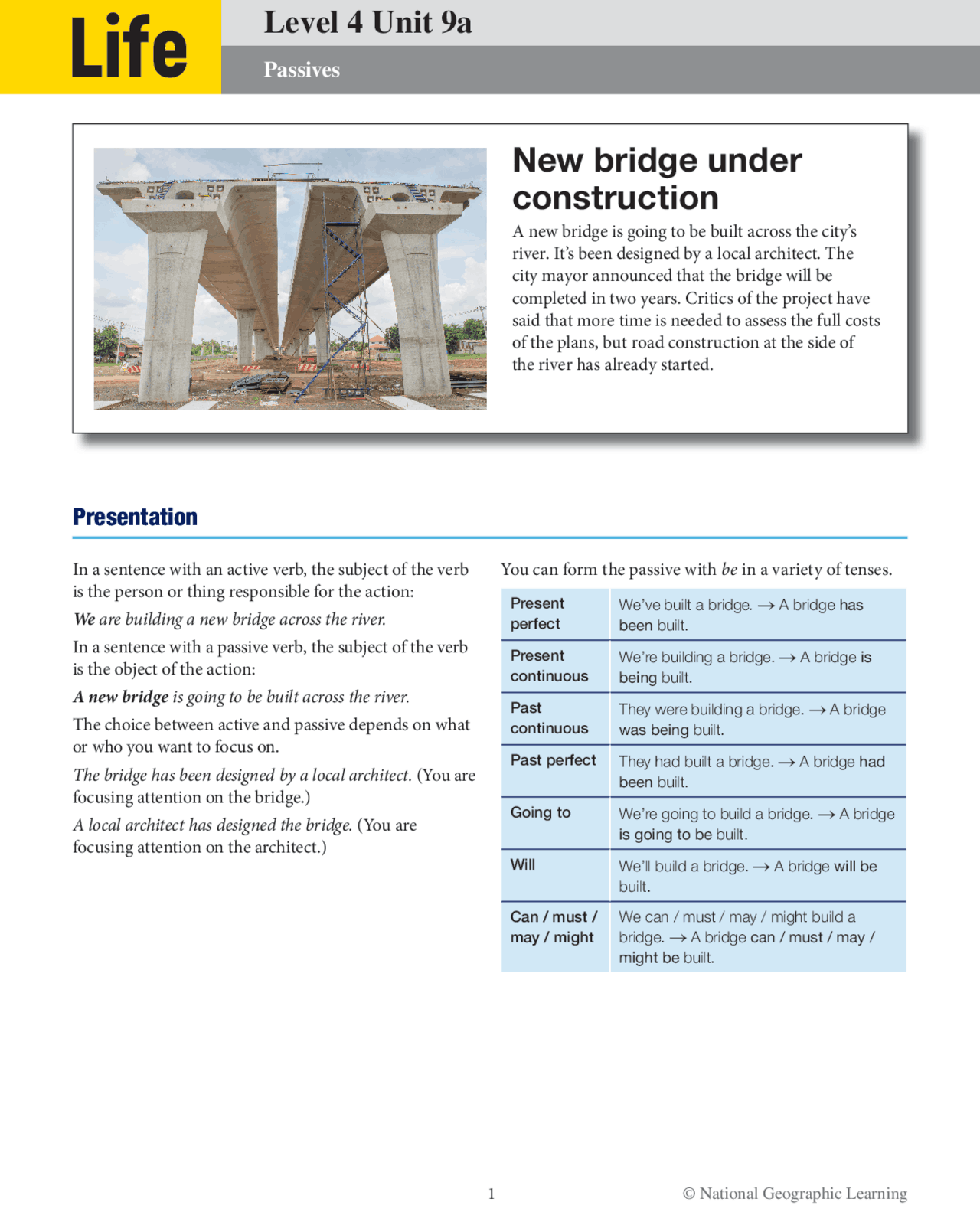 Unit 9 lesson A - NG | Ejercicios de Inglés | Docsity