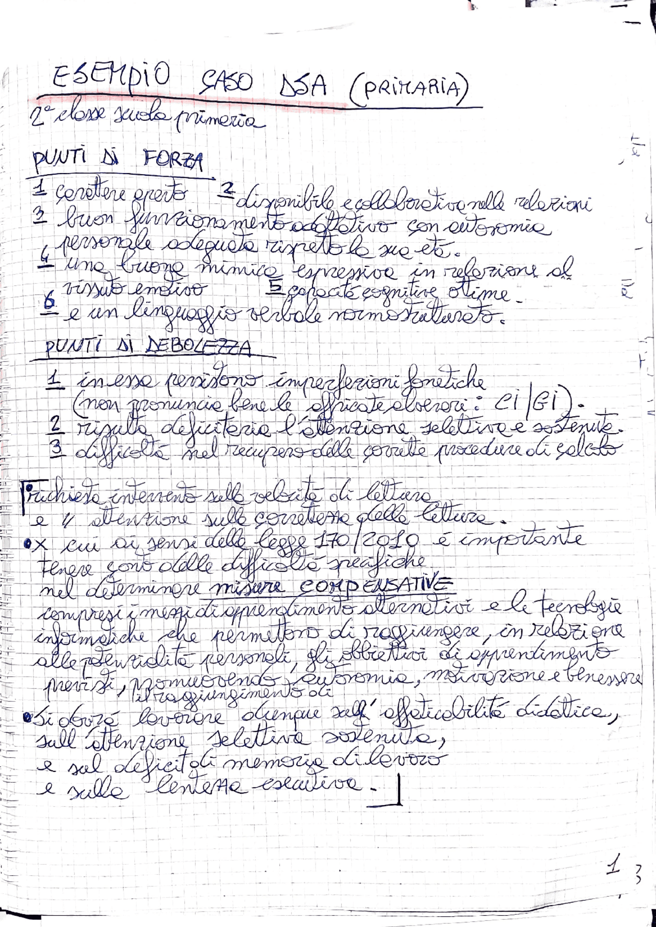 Esempio caso Bes- punti forza e debolezza, l'ambiente, strategie interventi metodologie | Schemi ...