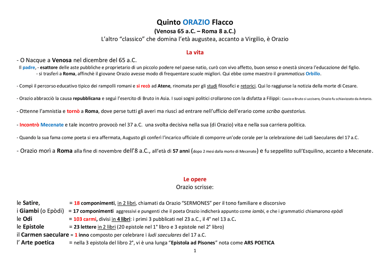 Presentazione Chiara Breve E Concisa Della Vita Delle Opere E Del