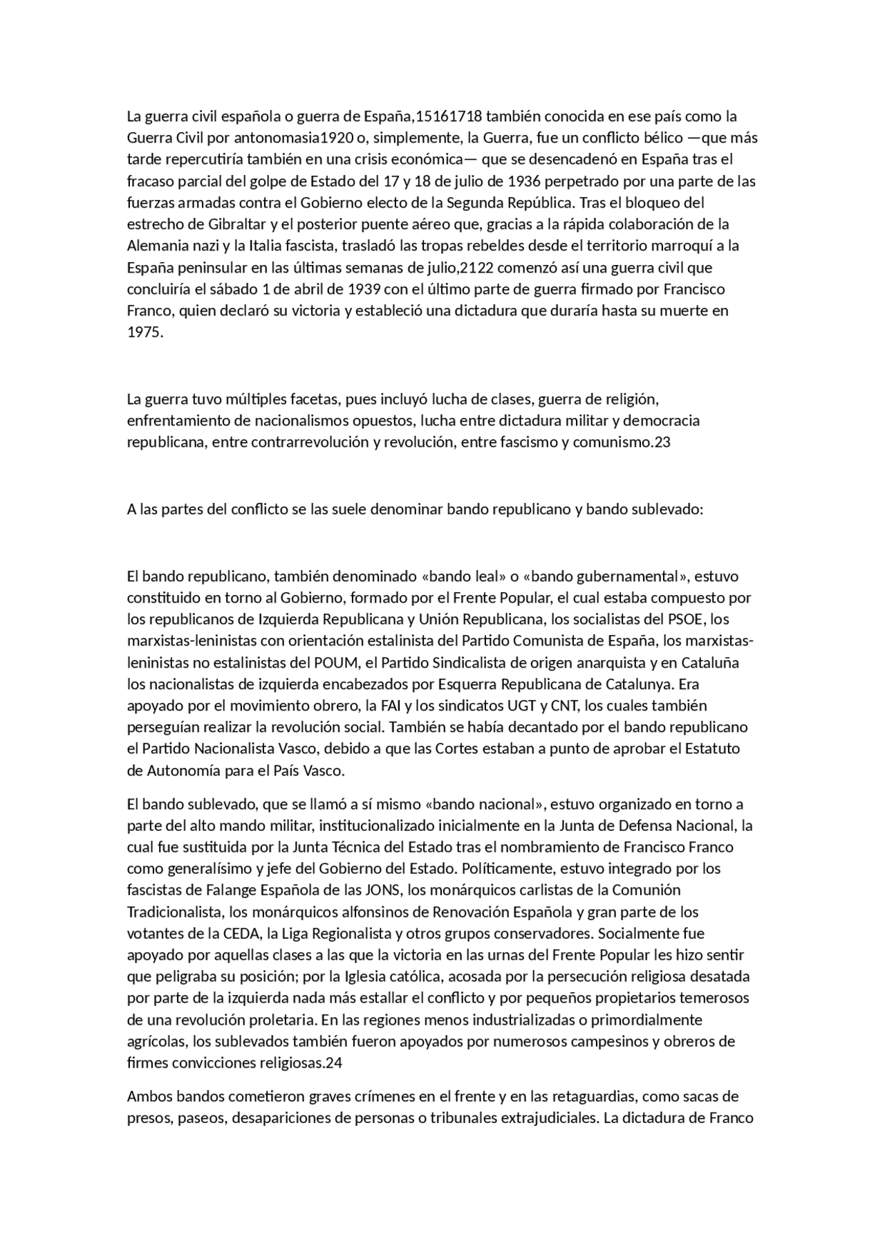 historia de la guerra civil española | Esquemas y mapas conceptuales de ...
