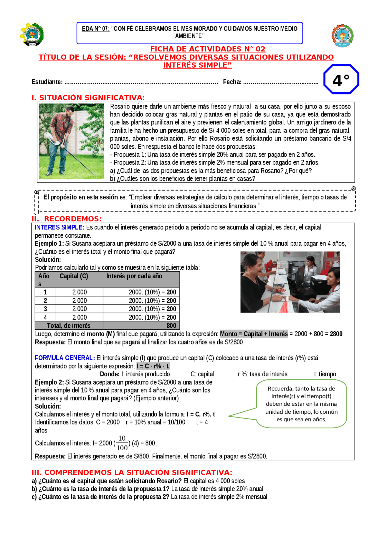 practica de matematica | Resúmenes de Matemáticas | Docsity
