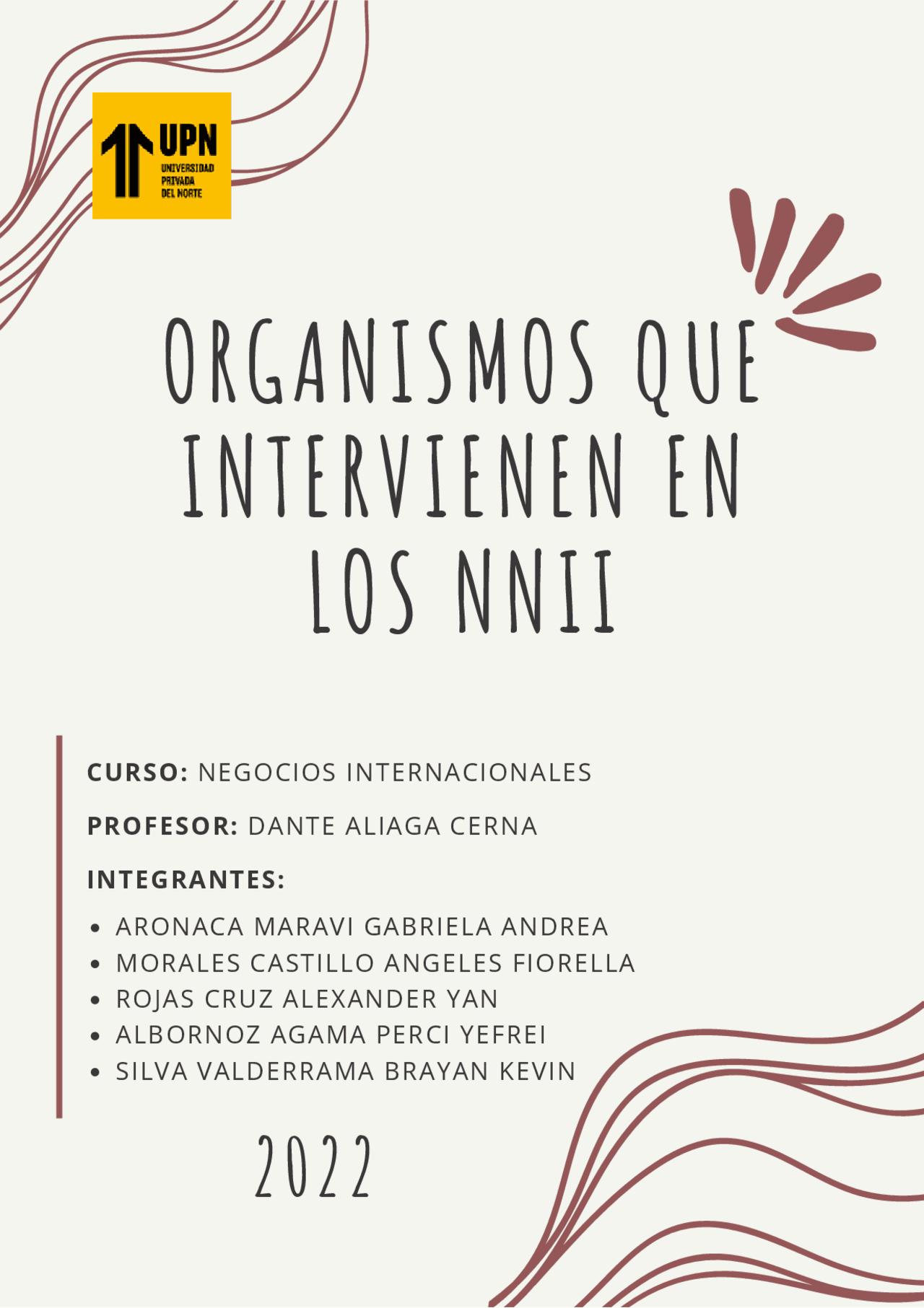 ORGANISMOS QUE INTERVIENEN EN LOS NNII | Monografías, Ensayos de ...