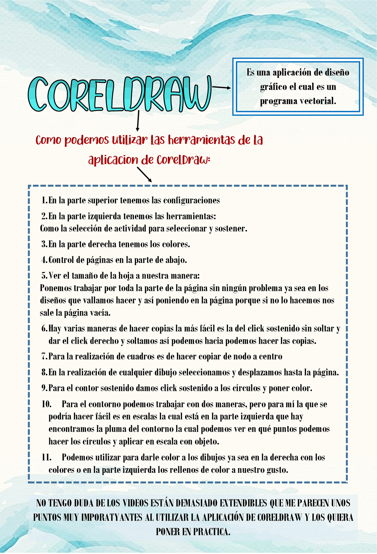 Es un programa creado por la Corel Corporación y sirve para trabajar con dibujo vectorial ...