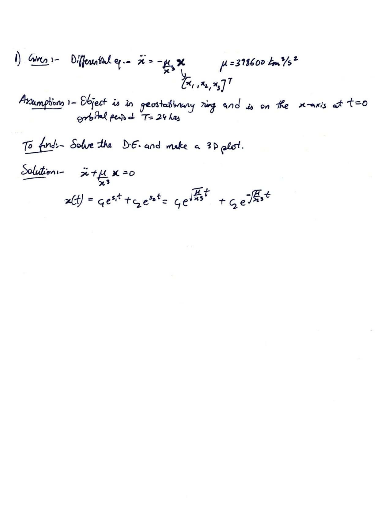 Aae 340 Homework 3 Fall 2023 Assignments Dynamics Docsity