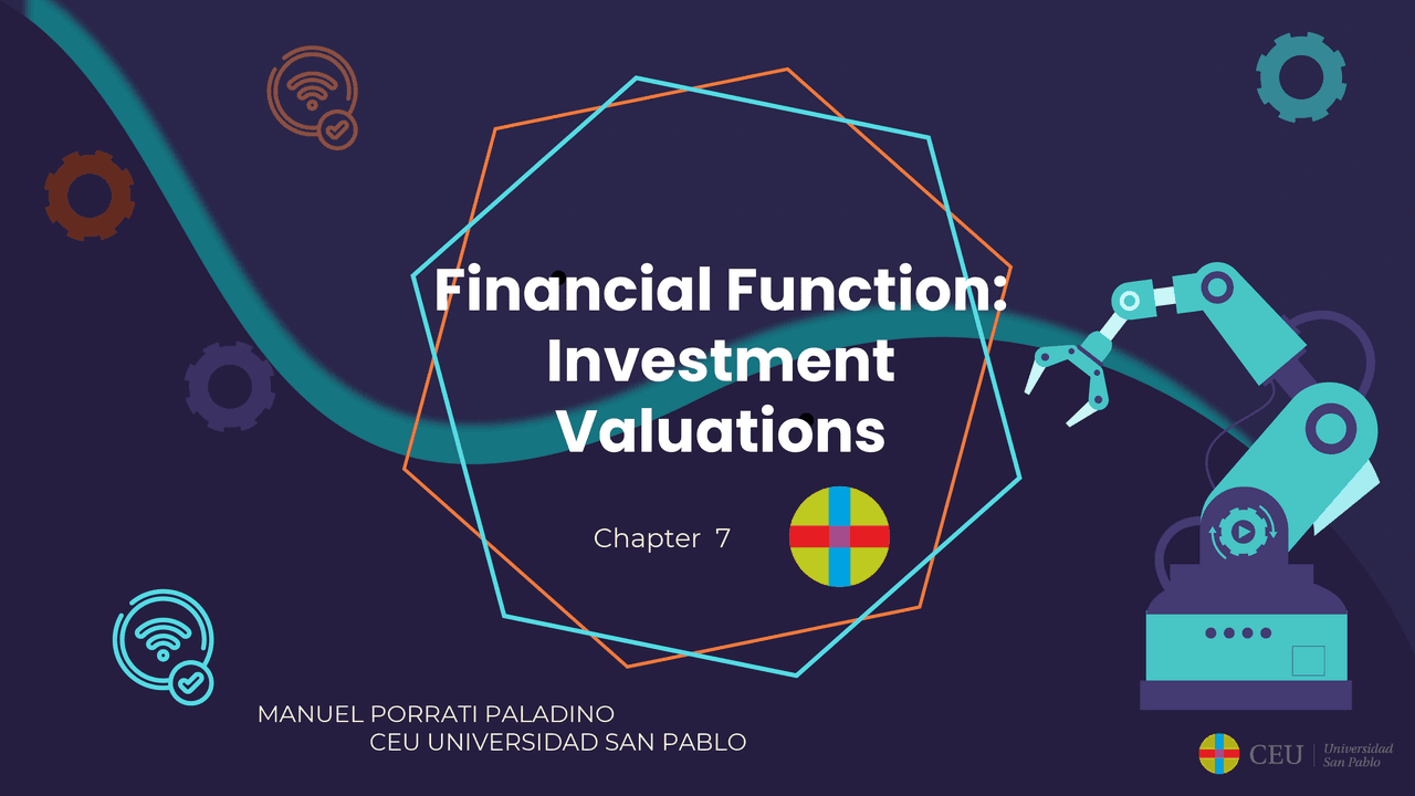 The Financial Function | Diapositivas de Gestión y Análisis Empresarial ...