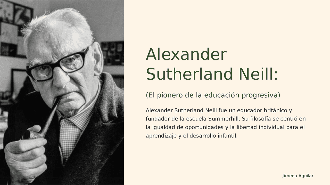 Neil Sutherland y sus aportes | Diapositivas de Historia de la ...