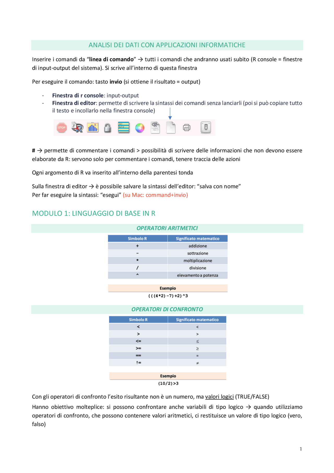 Analisi Dei Dati Con Applicazioni Informatiche Domande Esame