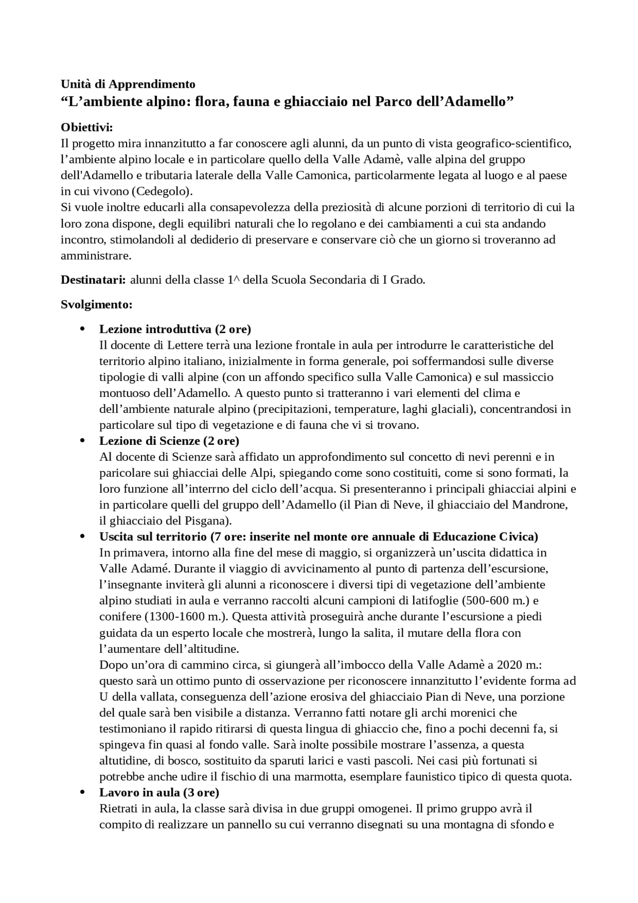 Unità Didattica Di Apprendimento Guide Progetti E Ricerche Di