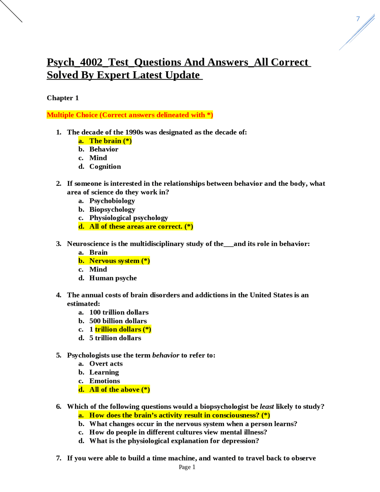 Psych_4002_Test_Questions And Answers_All Correct Solved By Expert ...