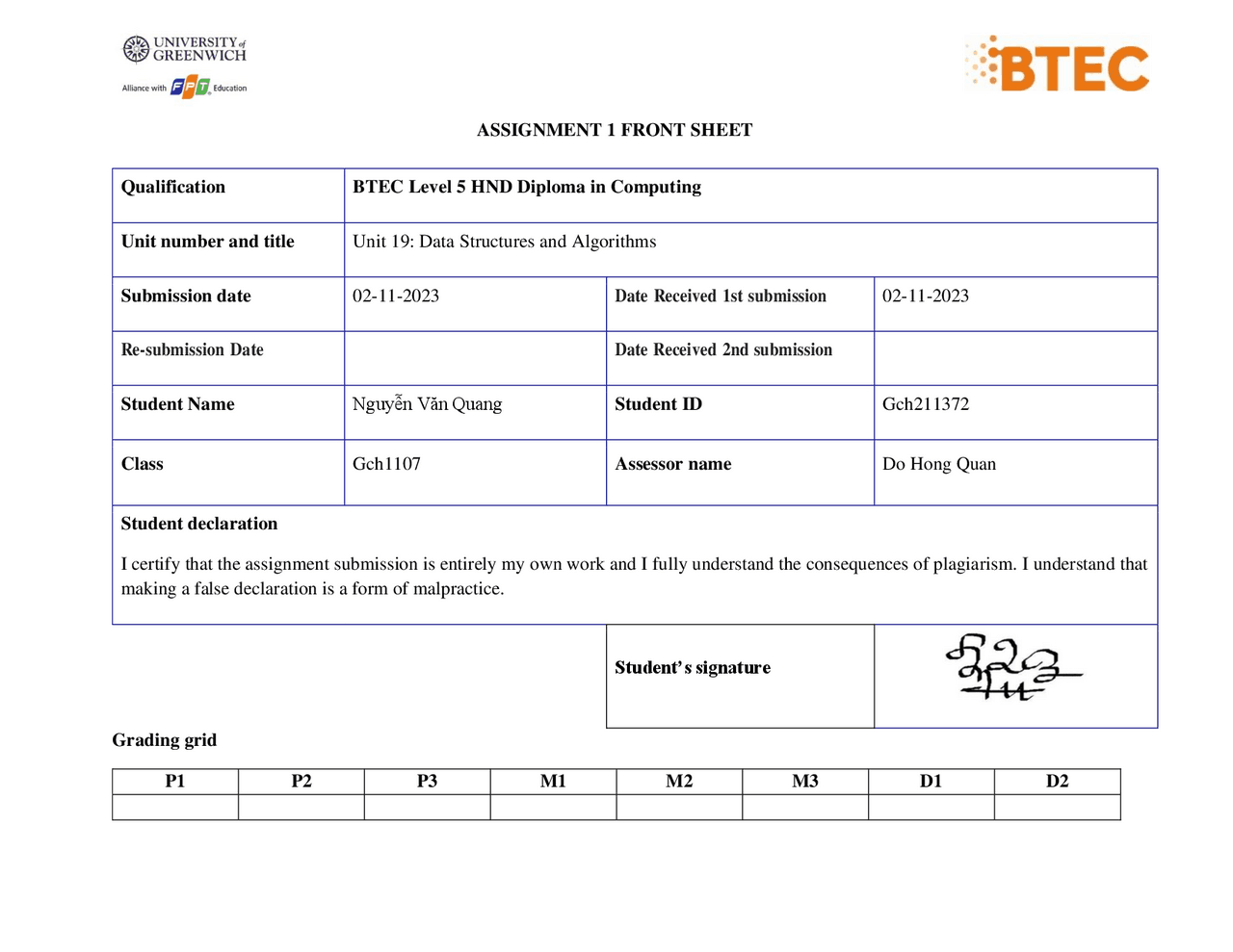 Assignment 1 1649 M Assignments Information Technology Docsity